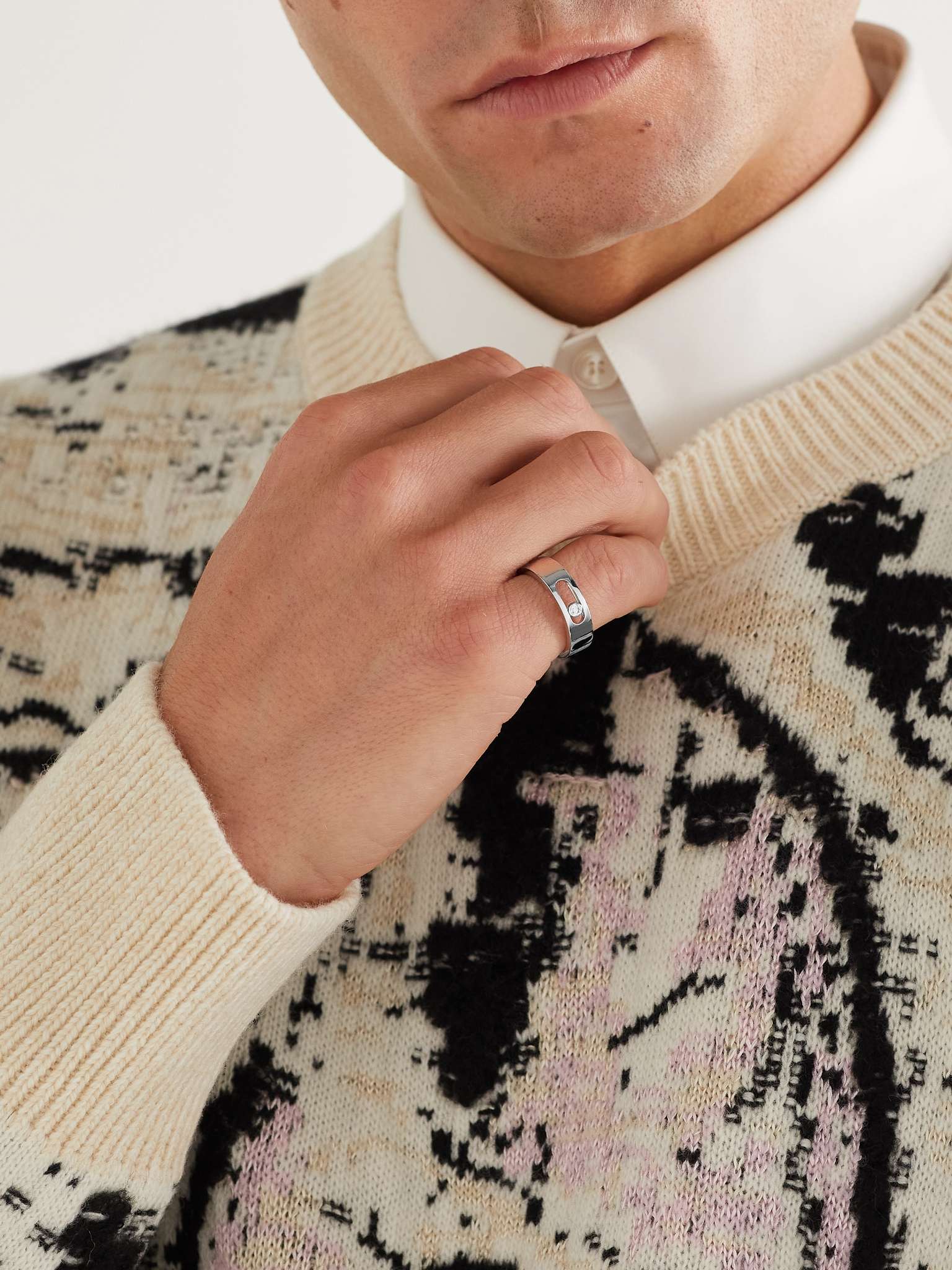 Silver Move Joaillerie White Gold Diamond Ring | MESSIKA | MR PORTER