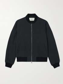 MR P. Textured Cotton and Linen-Blend Bomber Jacket for Men | MR PORTER