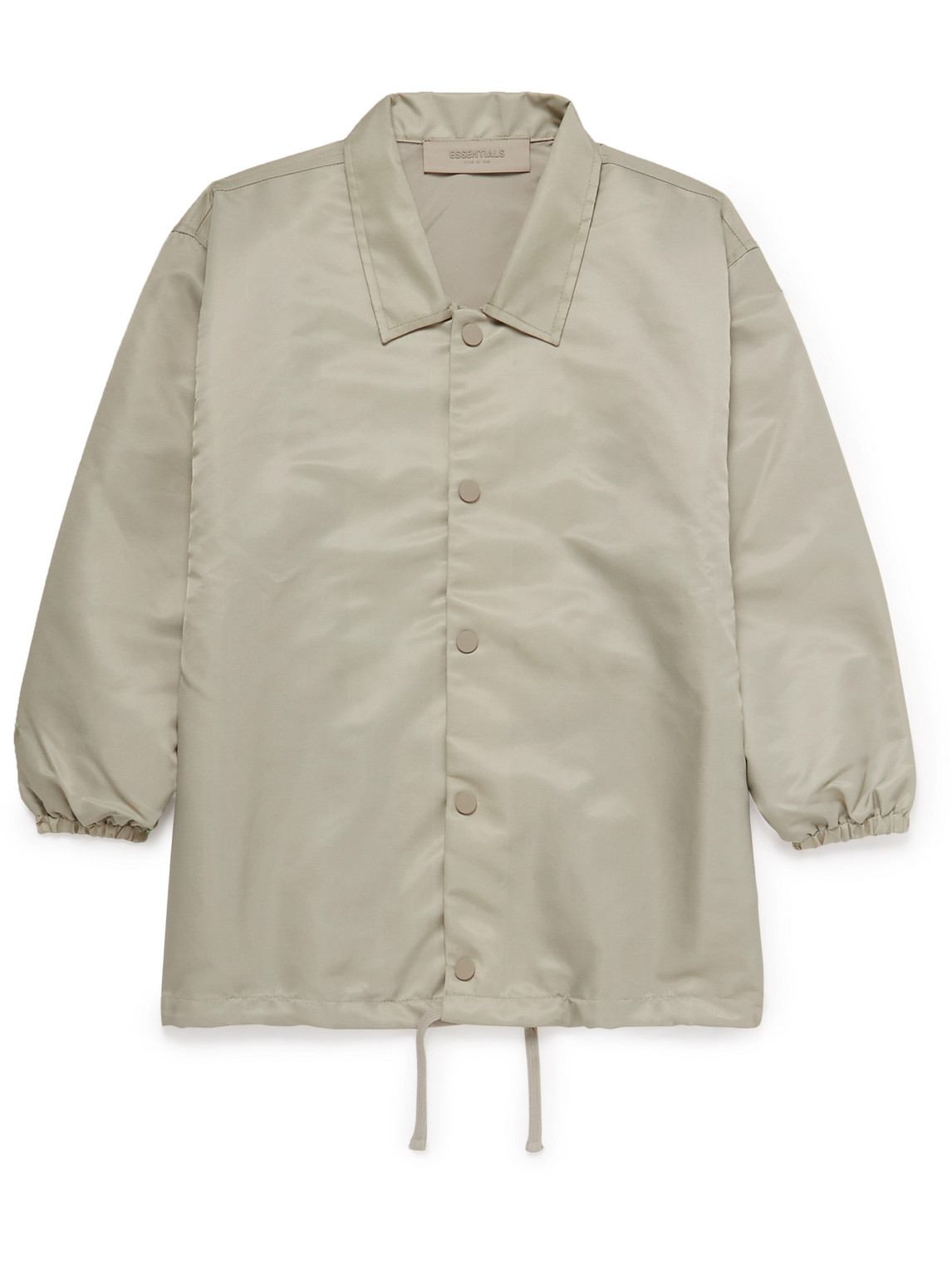 Essentials Coaches Logo-flocked Shell Coach Jacket In Gray | ModeSens