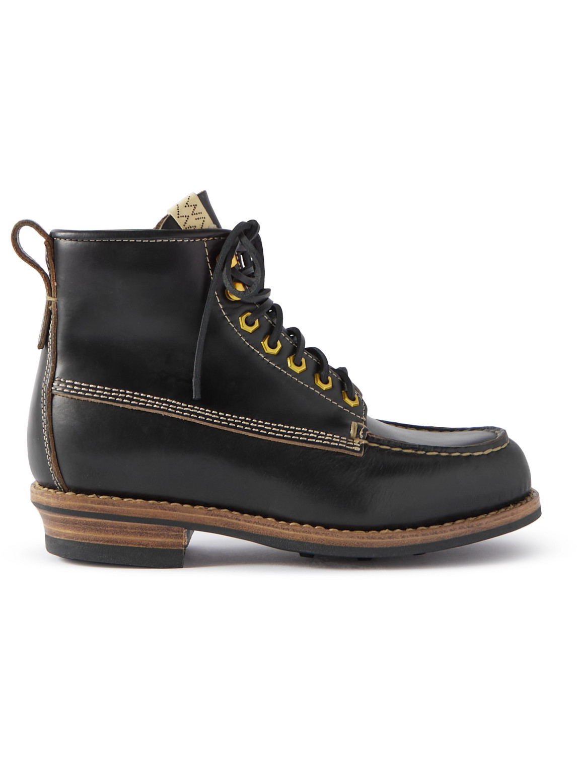 Visvim Cradle Leather Boots In Black | ModeSens