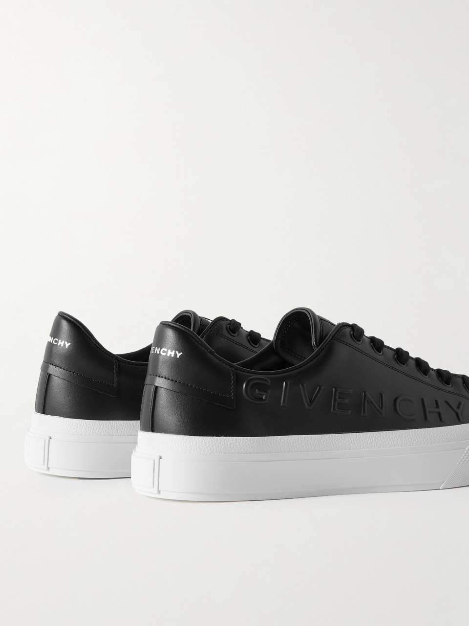 GIVENCHY City Sport Logo-Embossed Leather Sneakers for Men | MR PORTER