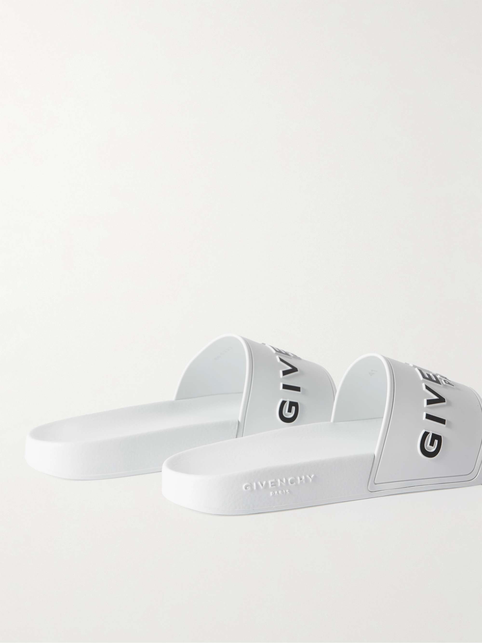 GIVENCHY Logo-Embossed Rubber Slides for Men | MR PORTER
