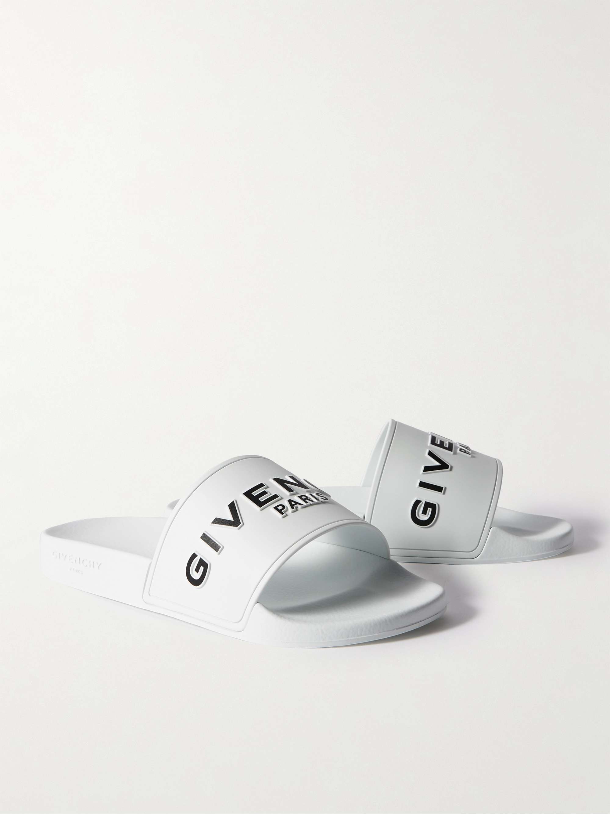 GIVENCHY Logo-Embossed Rubber Slides for Men | MR PORTER