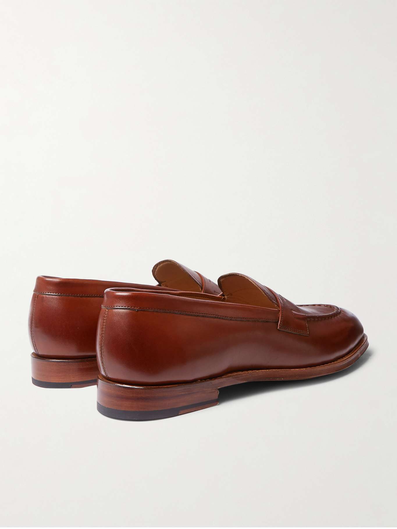 GRENSON Lloyd Leather Penny Loafers for Men | MR PORTER