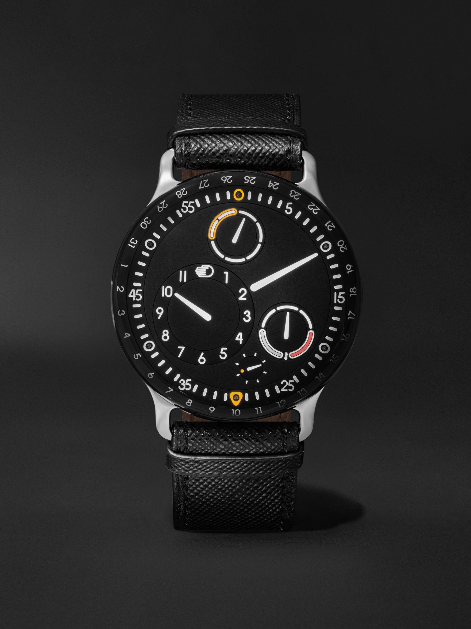 RESSENCE Type 3 Automatic 44mm Titanium and Leather Watch for Men | MR ...