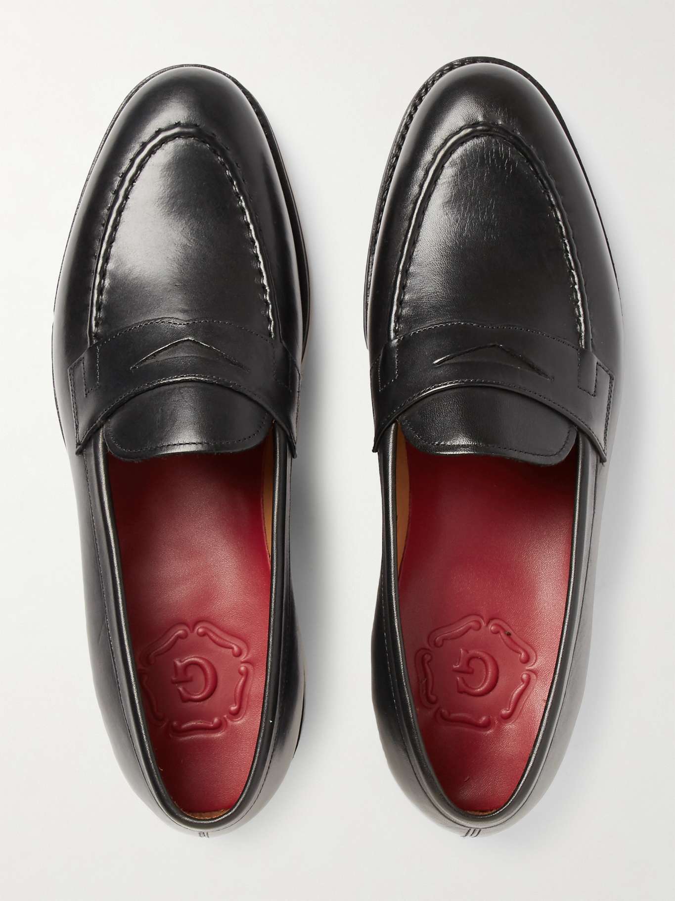 GRENSON Lloyd Leather Penny Loafers for Men | MR PORTER