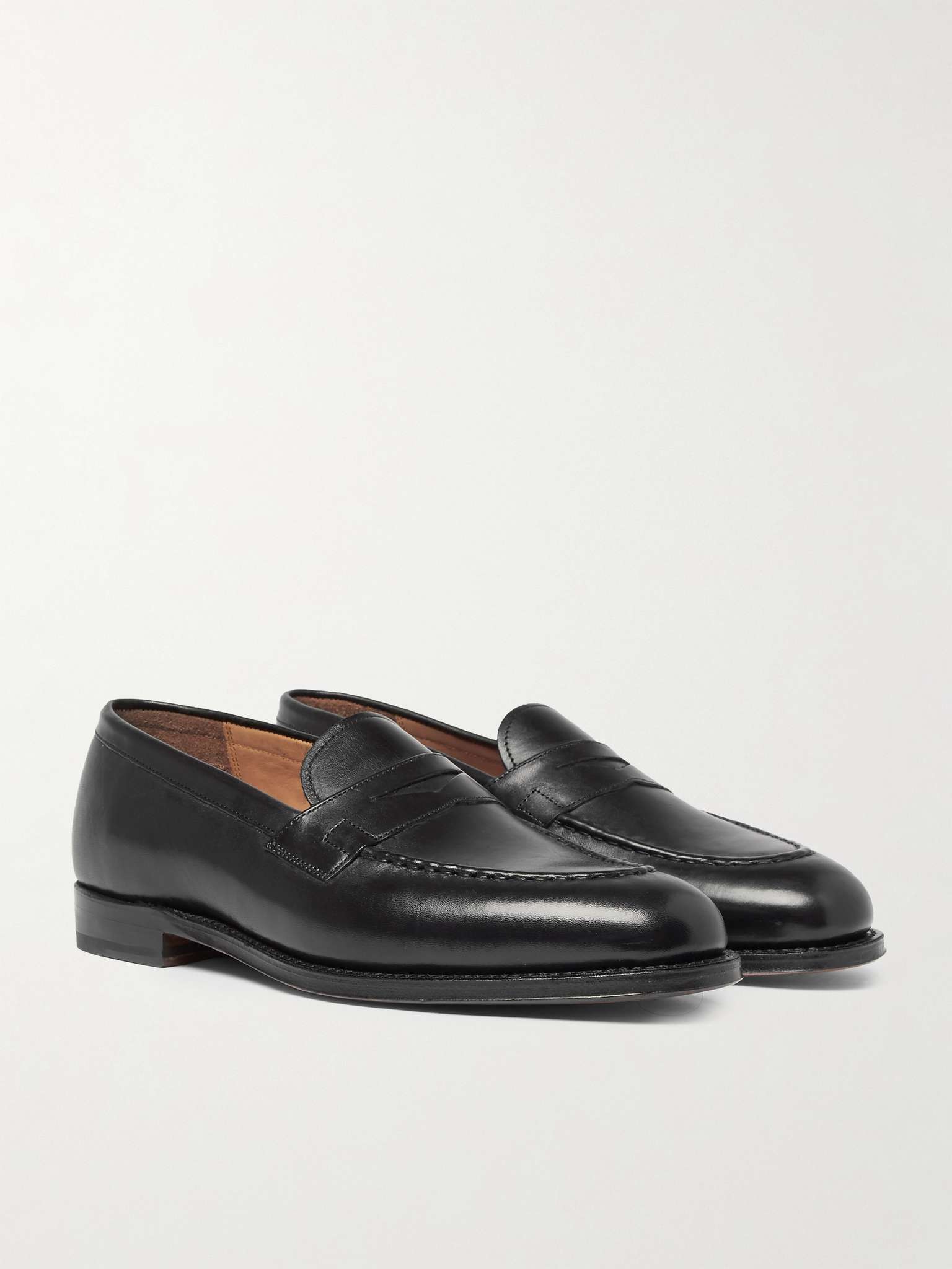GRENSON Lloyd Leather Penny Loafers for Men | MR PORTER