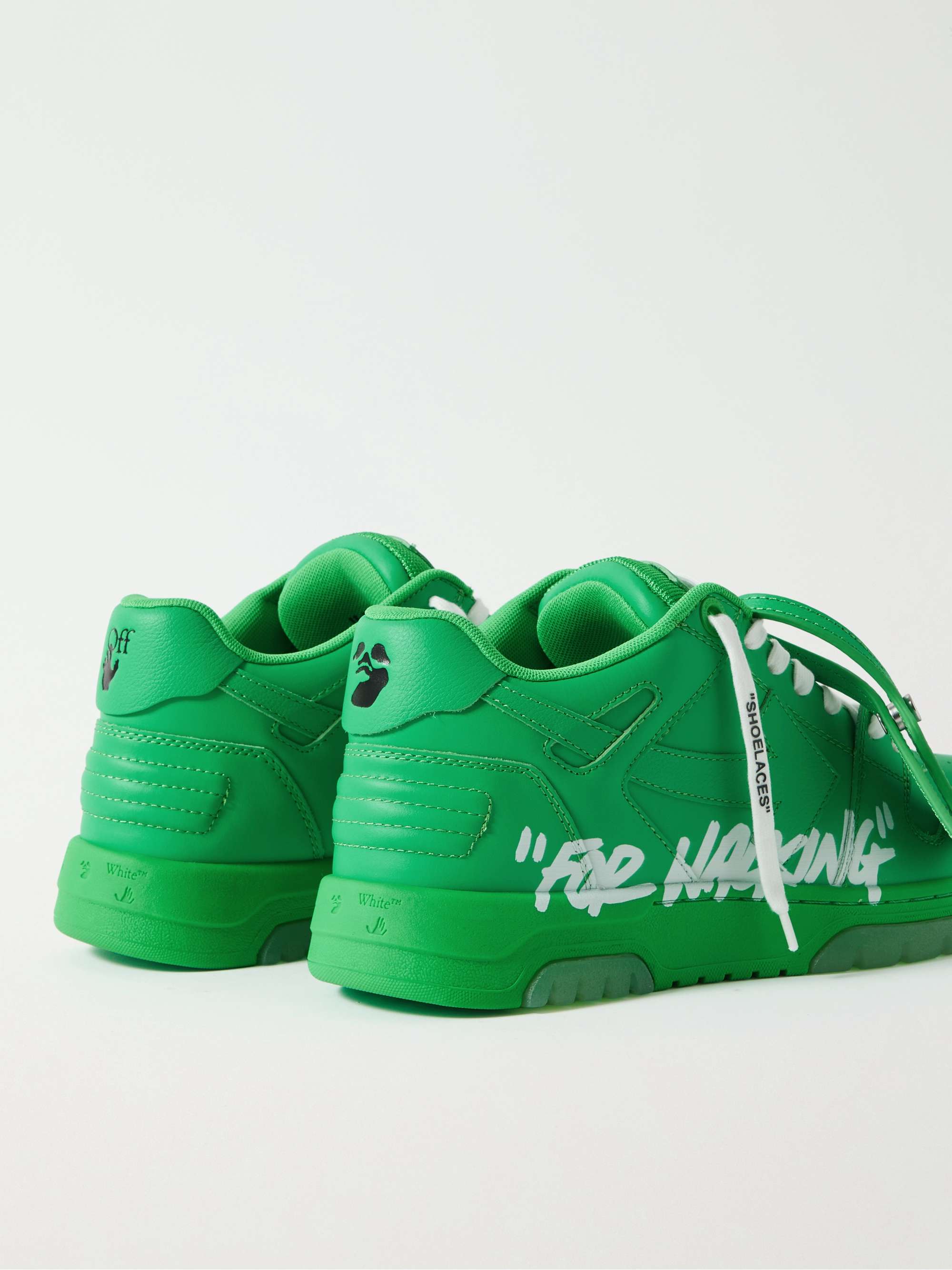 OFF-WHITE Out of Office Leather Sneakers | MR PORTER