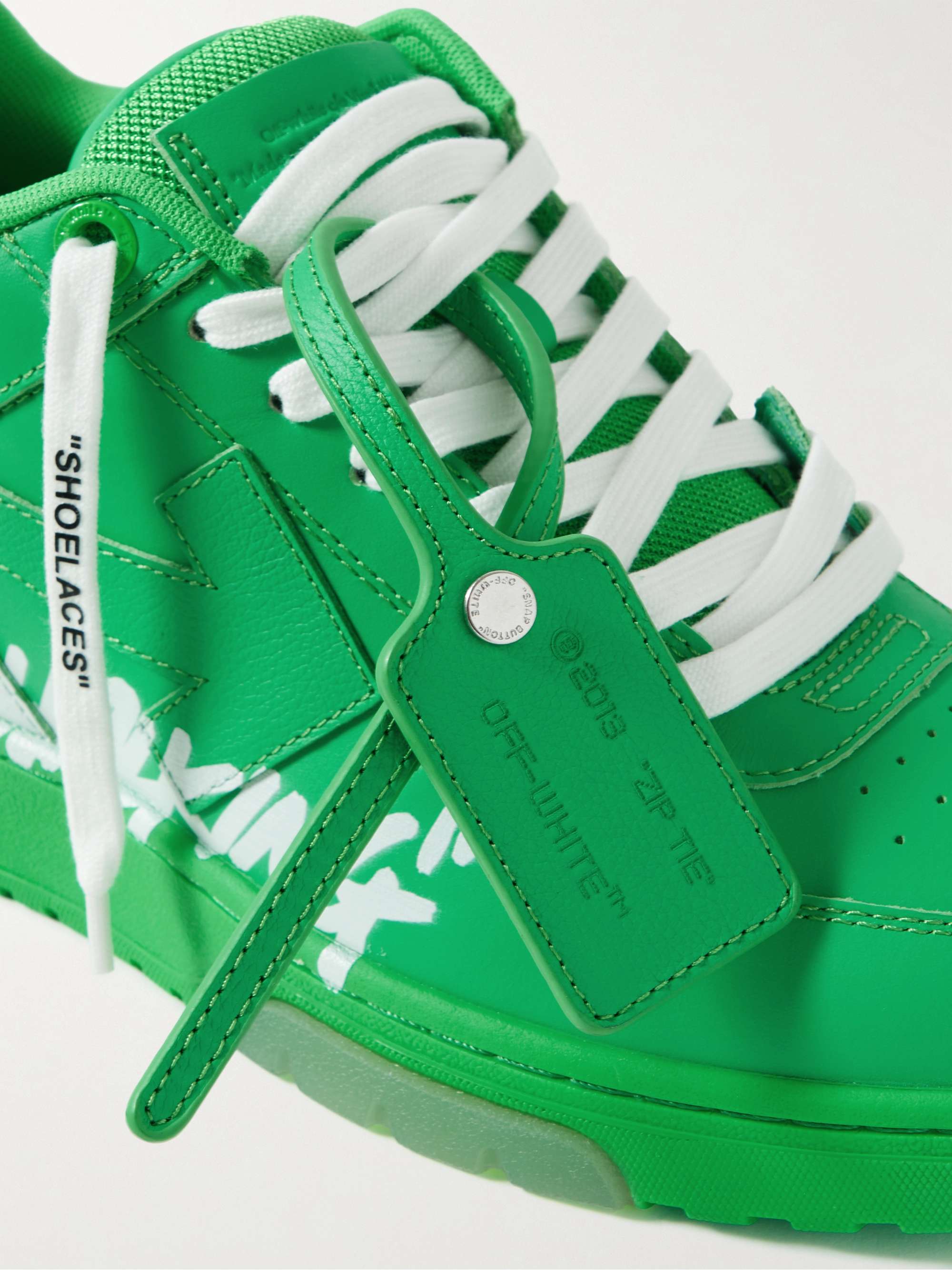 OFF-WHITE Out of Office Leather Sneakers | MR PORTER