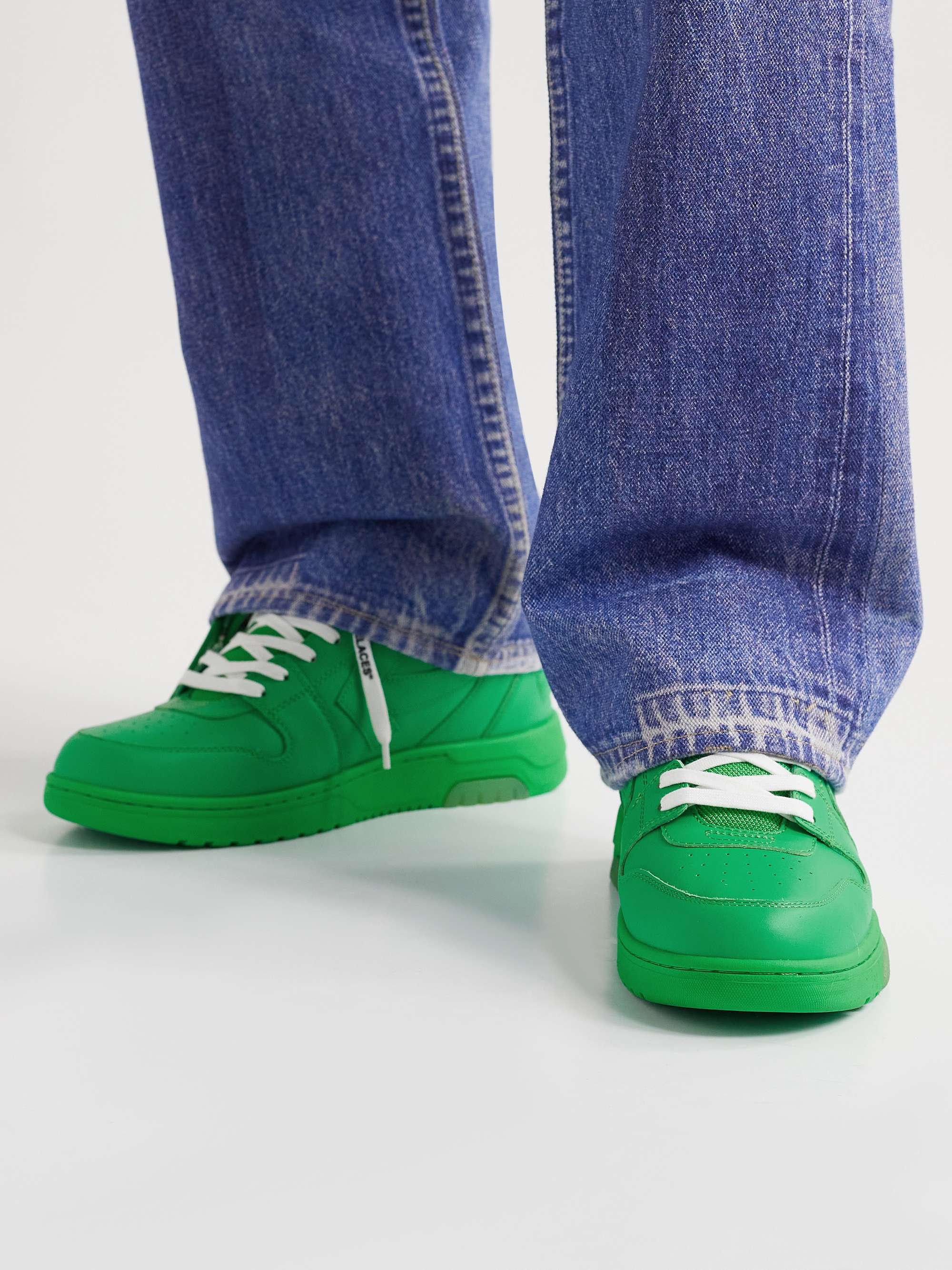 OFF-WHITE Out of Office Leather Sneakers | MR PORTER