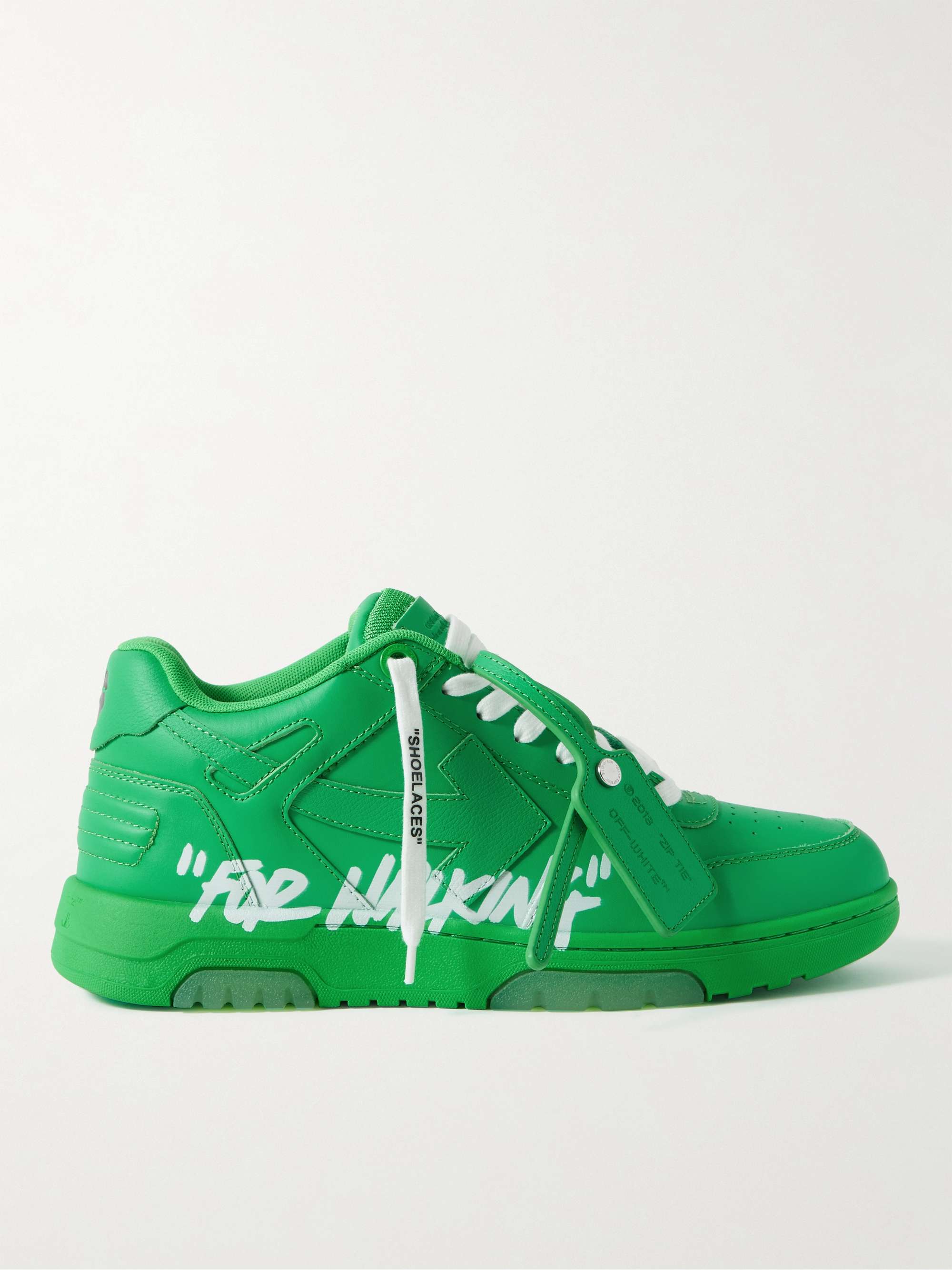 OFF-WHITE Out of Office Leather Sneakers | MR PORTER