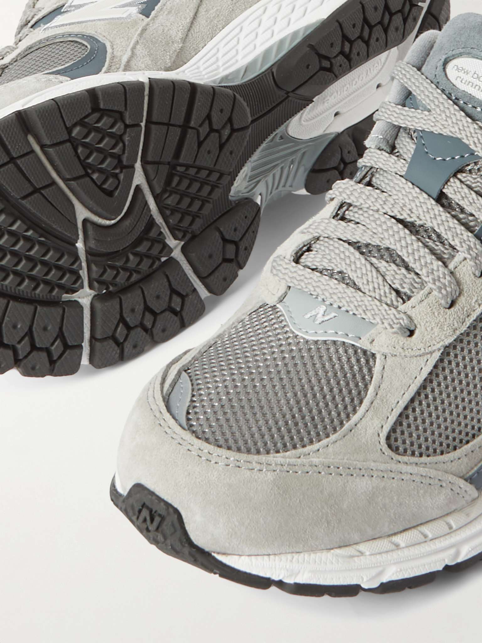 NEW BALANCE 2002R Leather-Trimmed Suede and Mesh Sneakers for Men | MR ...