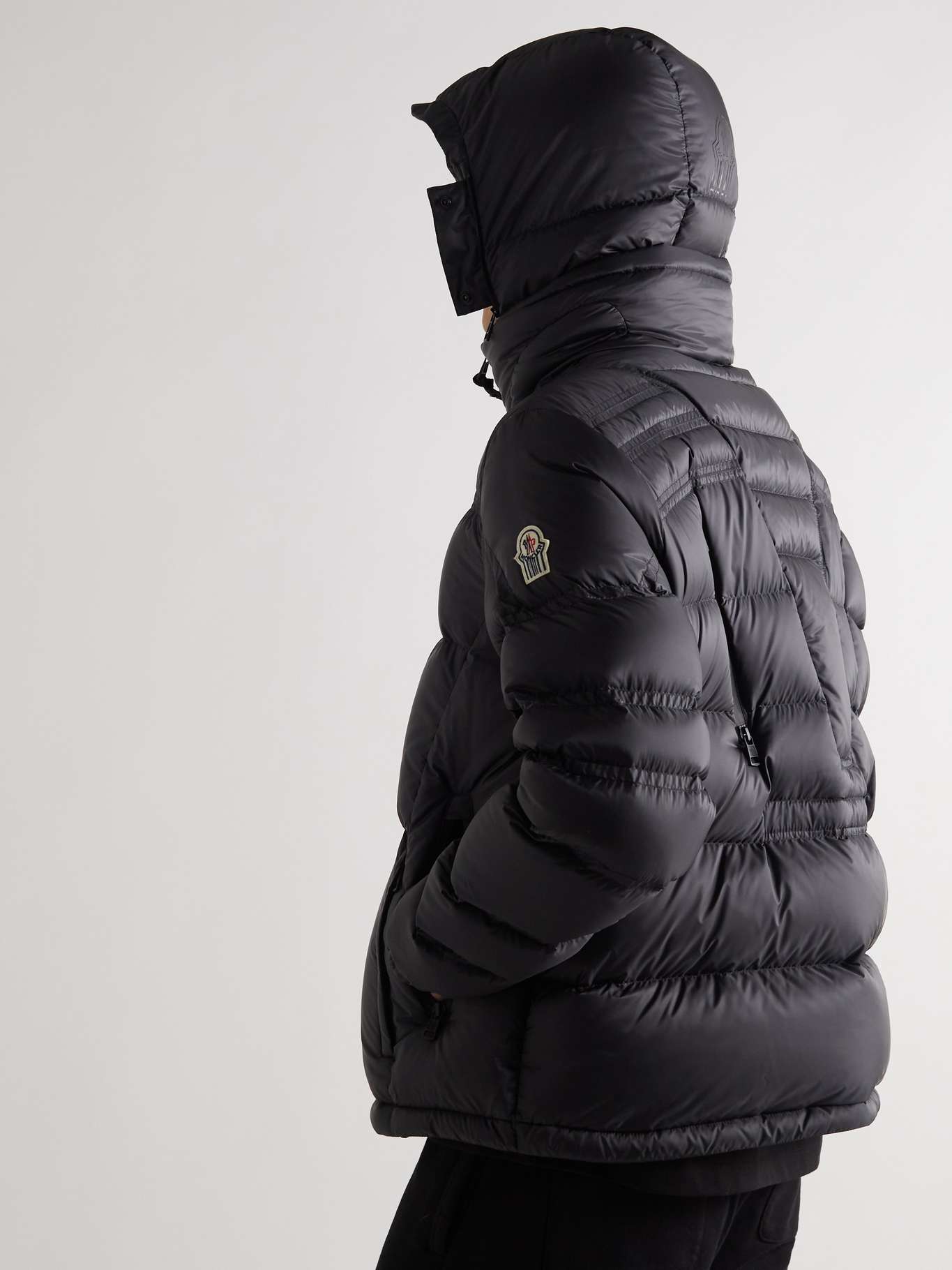 MONCLER GENIUS + Gentle Monster Logo-Print Quilted Shell Down Hooded ...