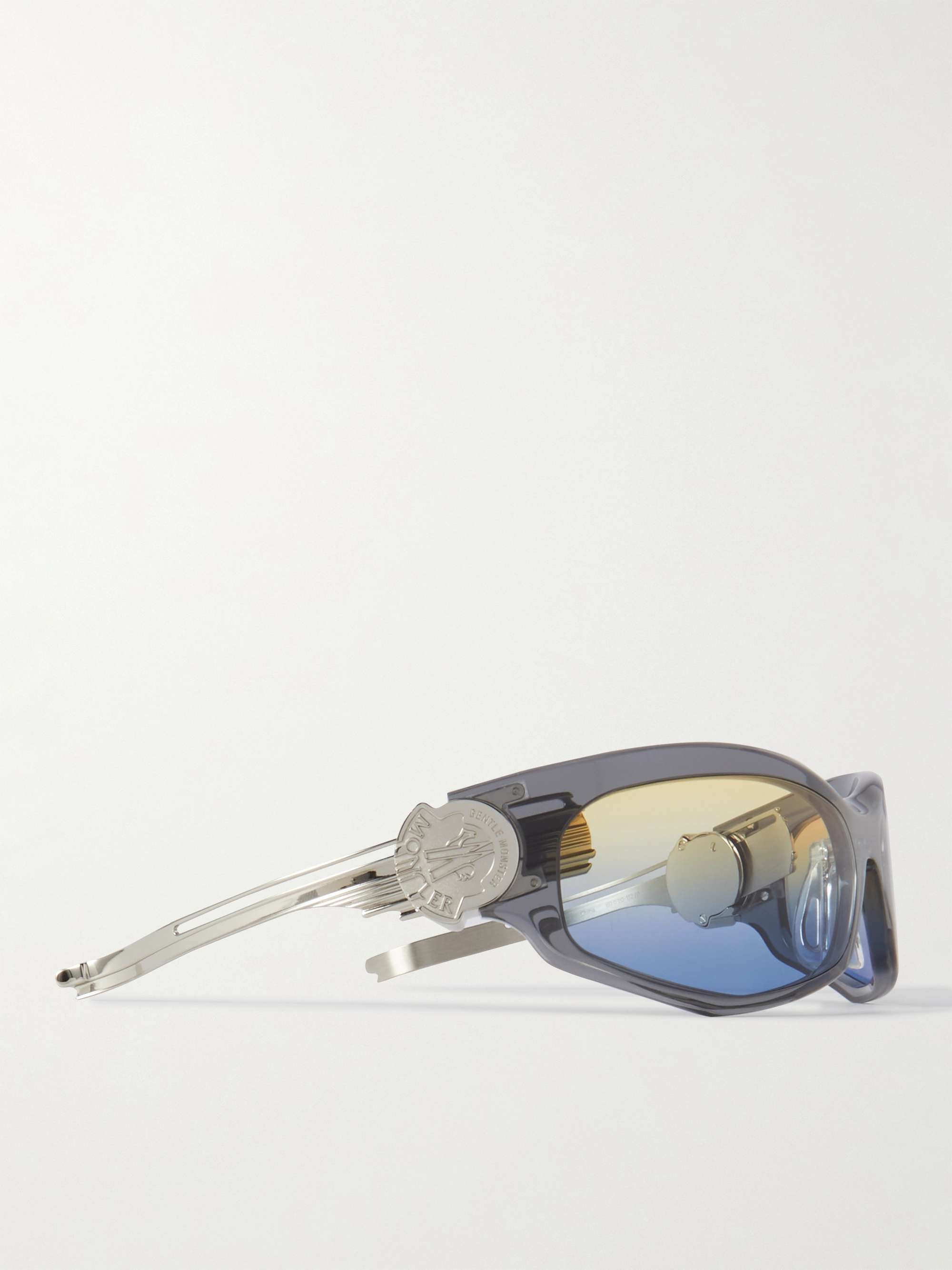 Gray + Gentle Monster Round-Frame Silver-Tone and Acetate Sunglasses ...