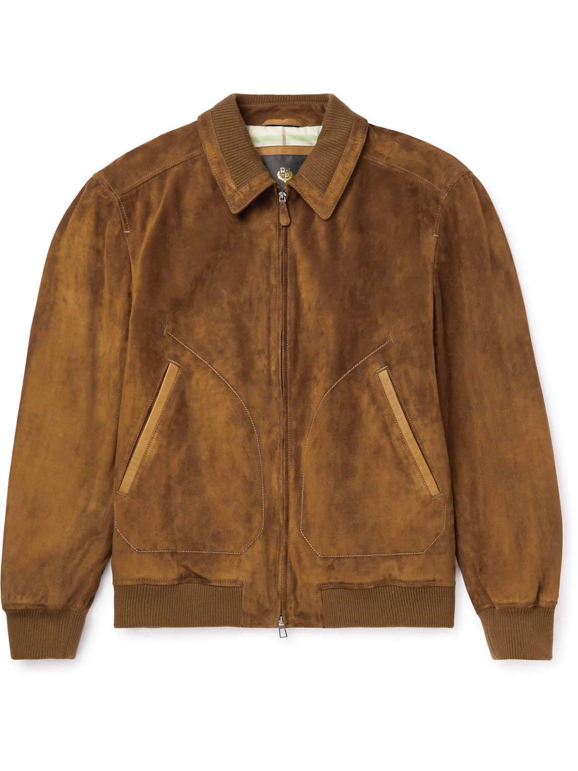 Loro Piana - Kent Suede Bomber Jacket - Men - Brown - M | The Hoxton Trend