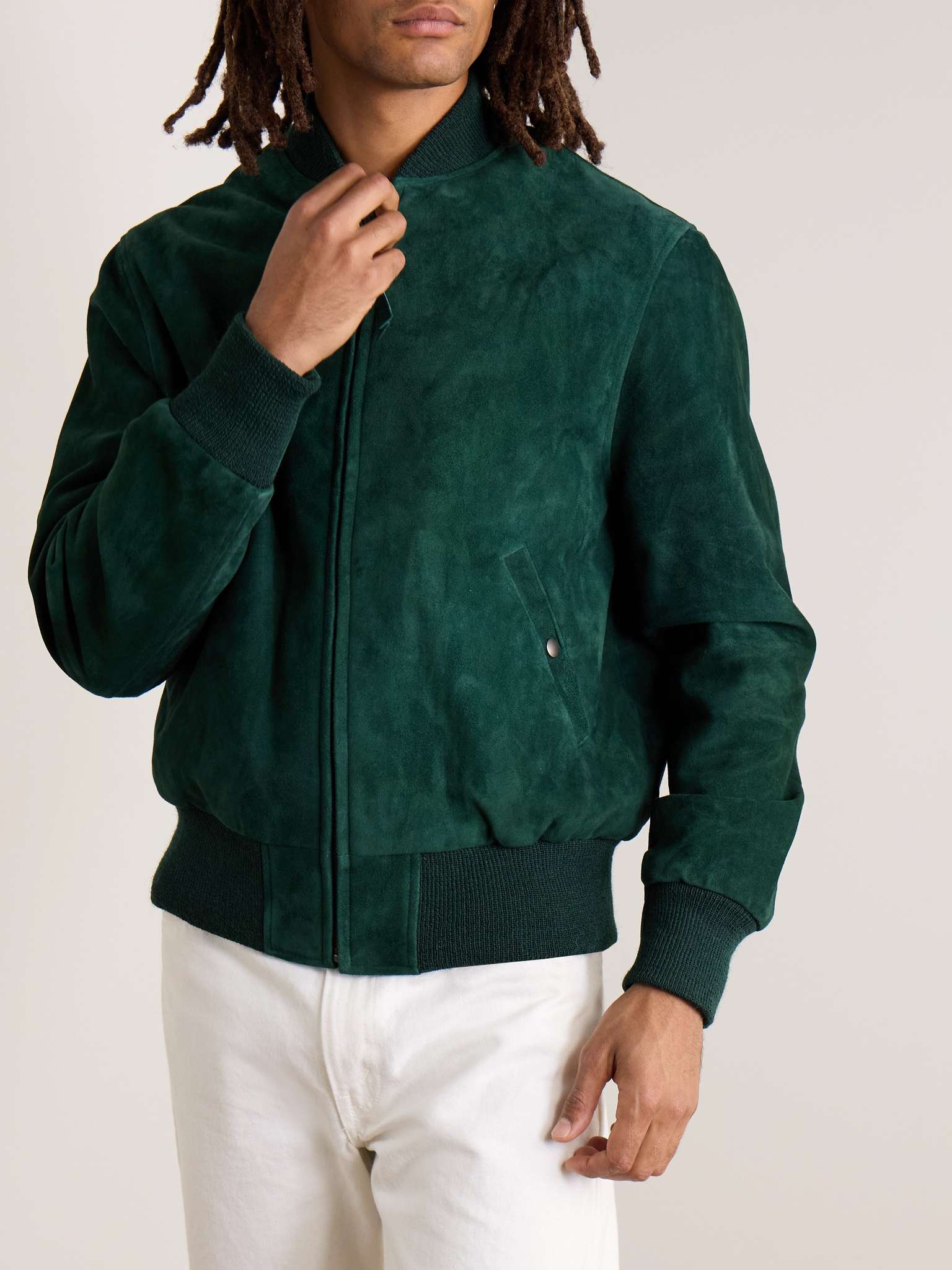 GOLDEN BEAR Suede Bomber Jacket for Men | MR PORTER