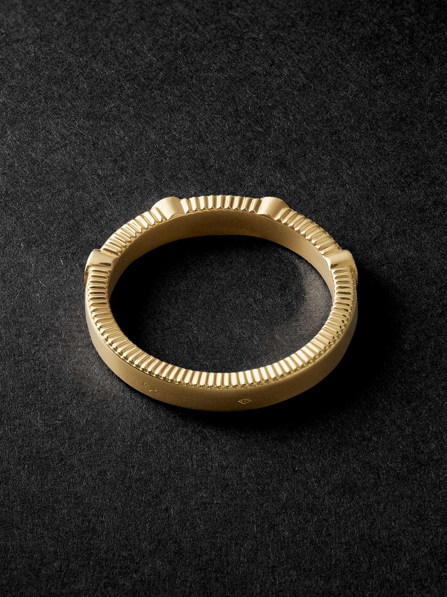 VILTIER Alliance Rayon 18-Karat Recycled-Gold Onyx Ring for Men | MR PORTER