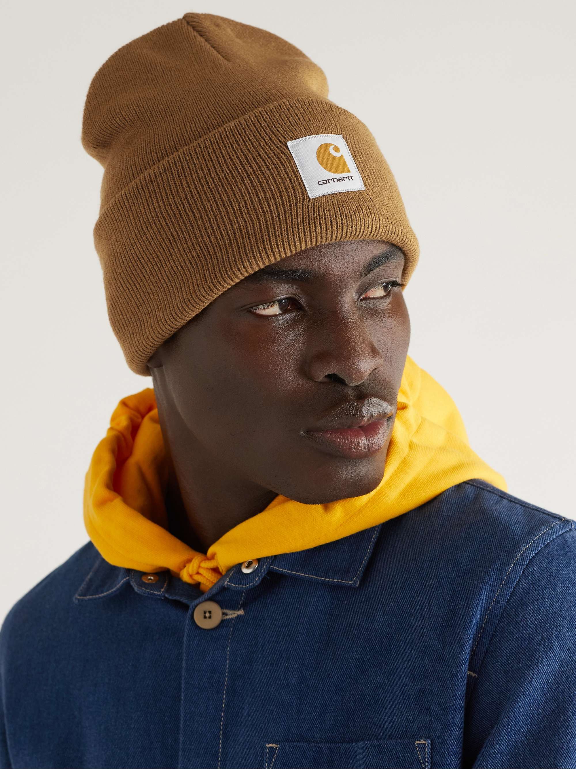 Brown Logo-Appliquéd Knitted Beanie | CARHARTT WIP | MR PORTER