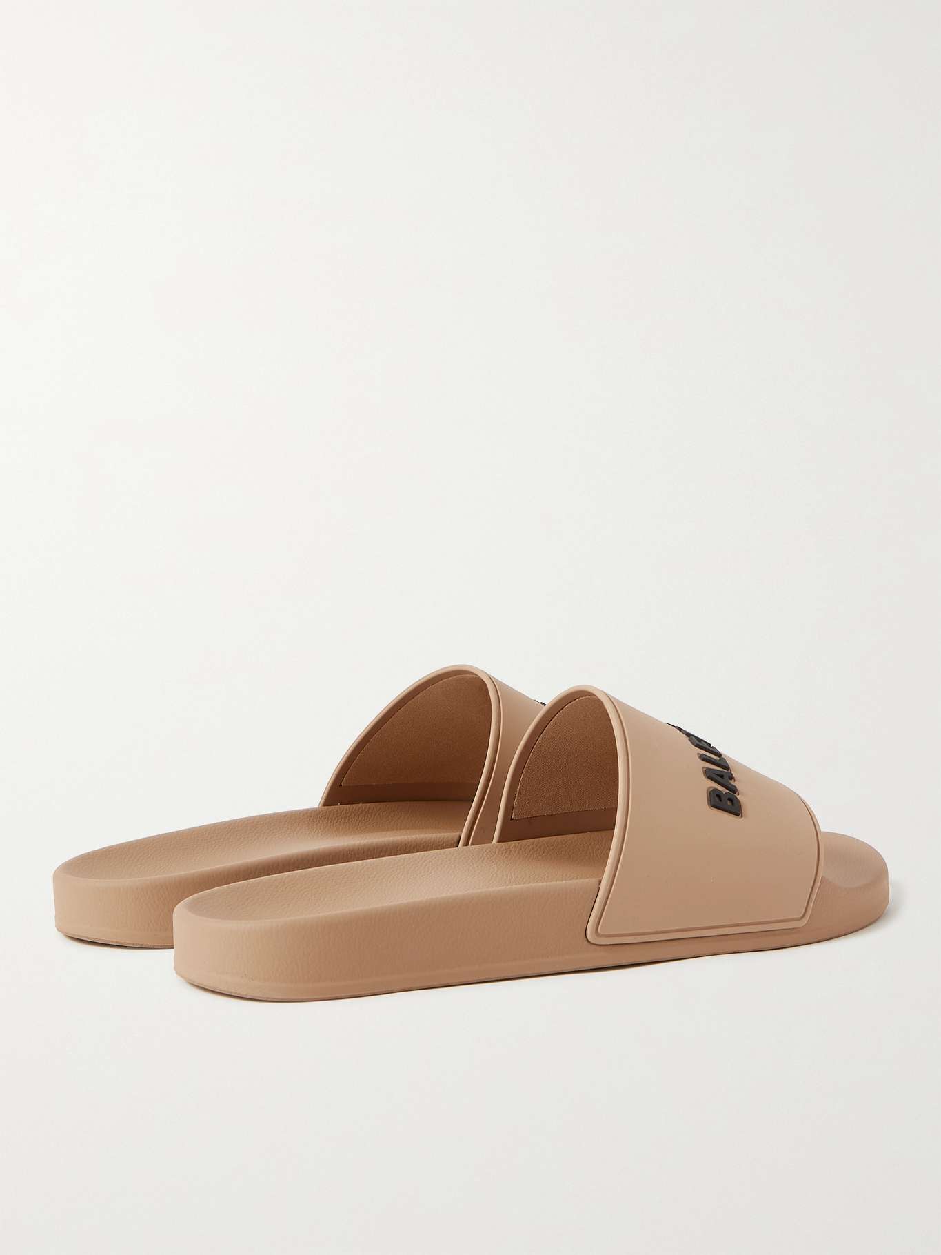 BALENCIAGA Logo-Detailed Rubber Slides for Men | MR PORTER