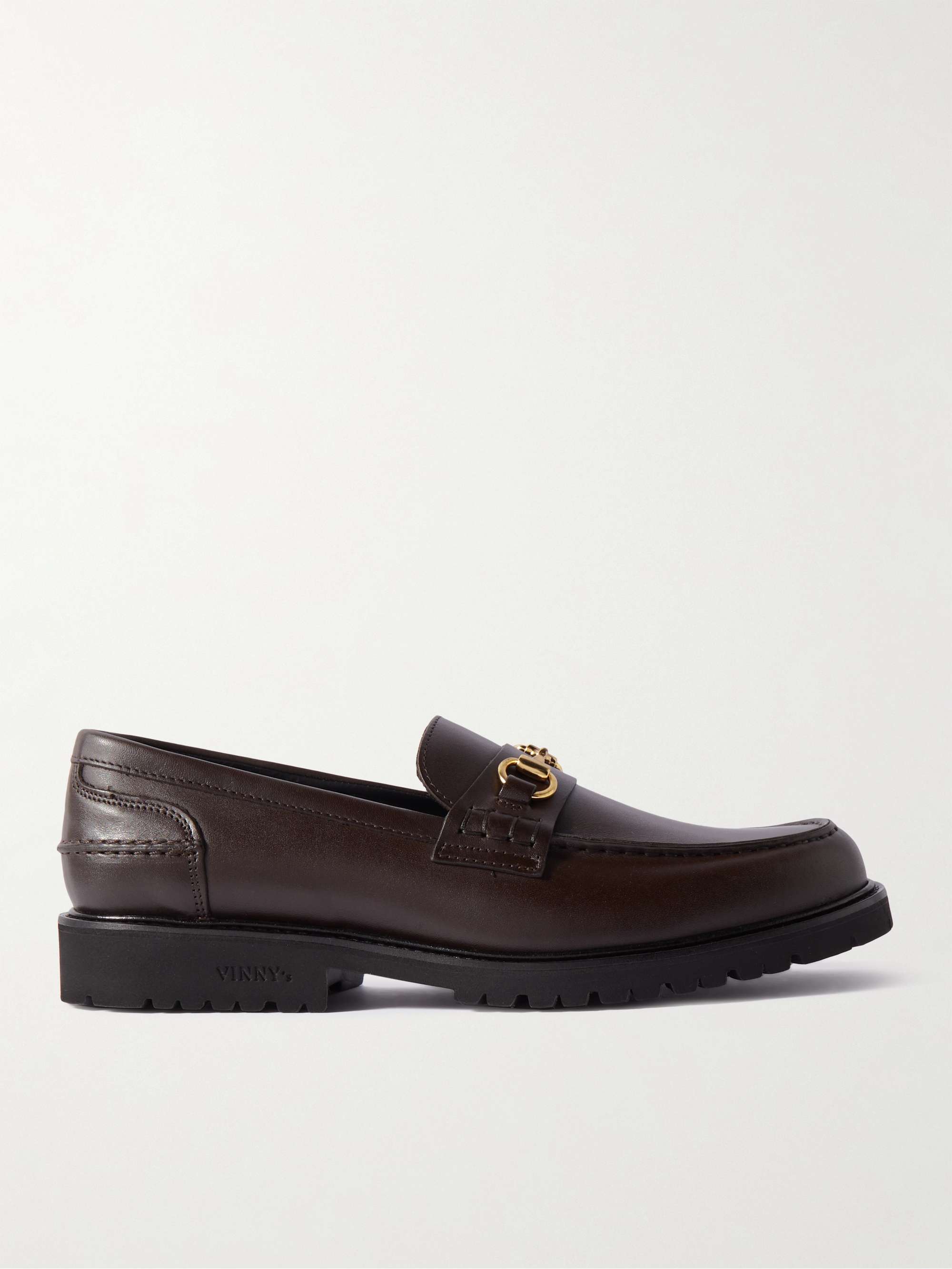 Black Horsebit Leather Chunky Loafers Gucci MATCHESFASHION