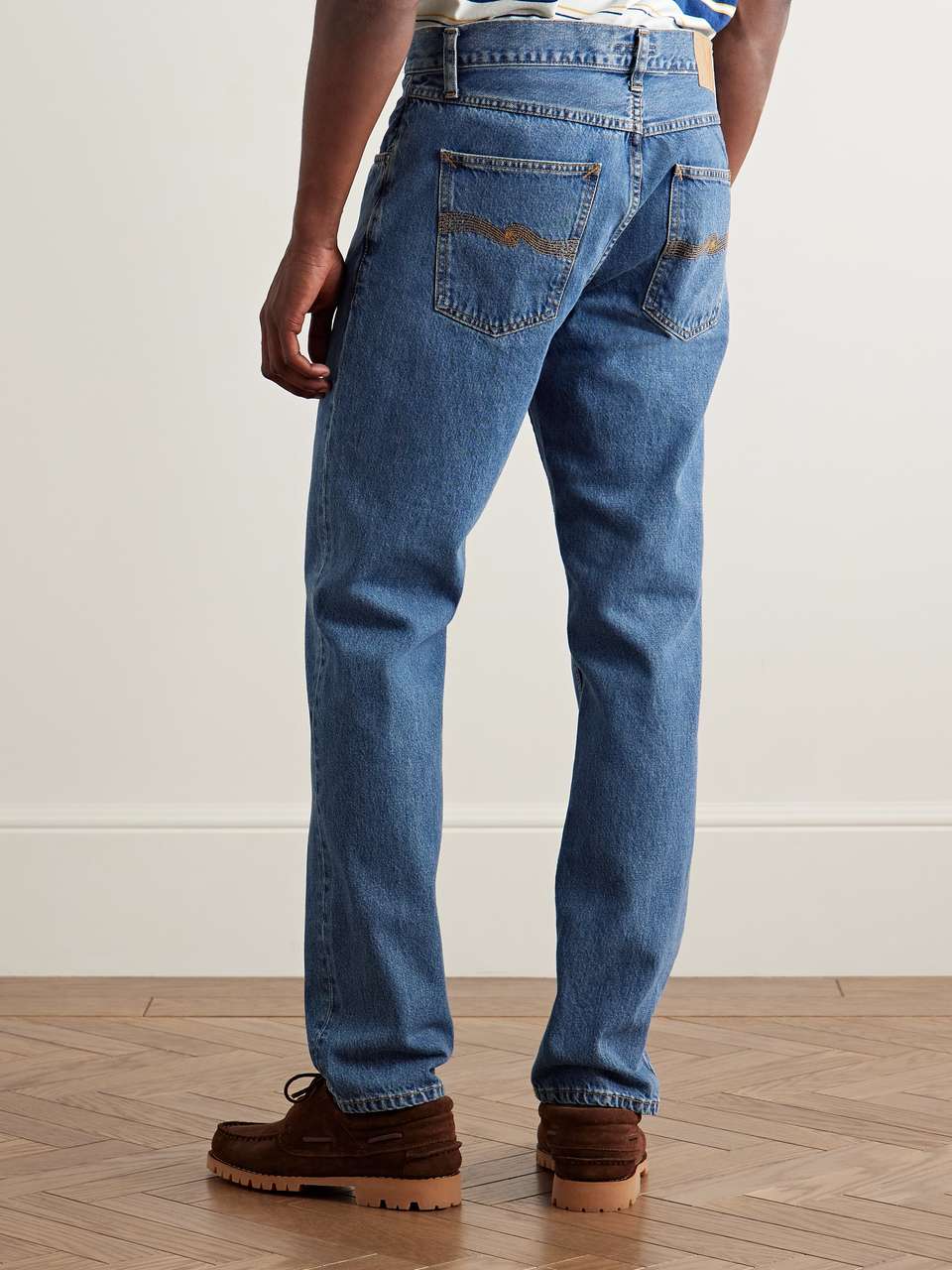 NUDIE JEANS Gritty Jackson Slim-Fit Straight-Leg Organic Jeans for Men ...