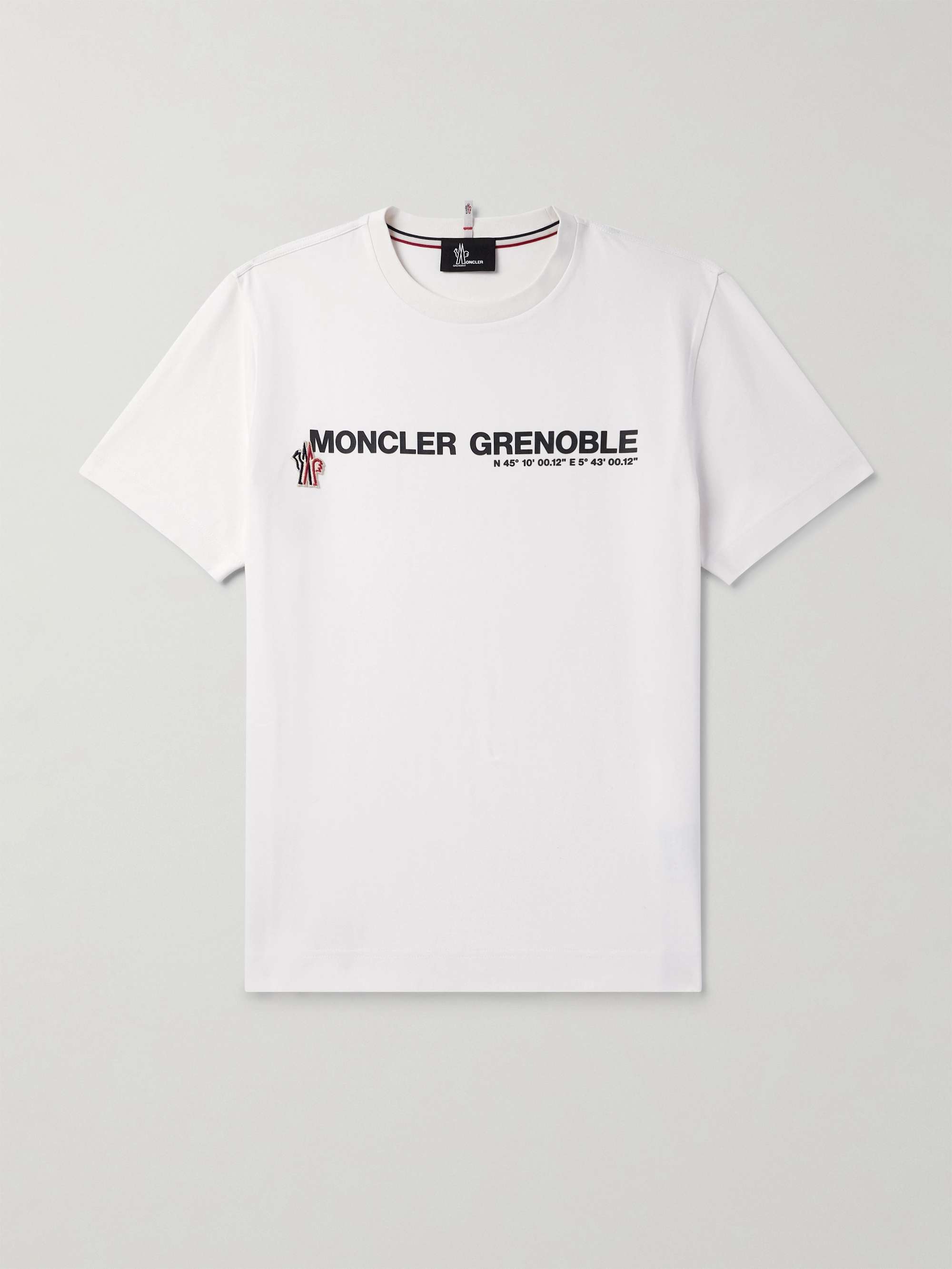 MONCLER GRENOBLE Day-Namic Logo-Appliquéd Stretch-Cotton Jersey T-Shirt ...