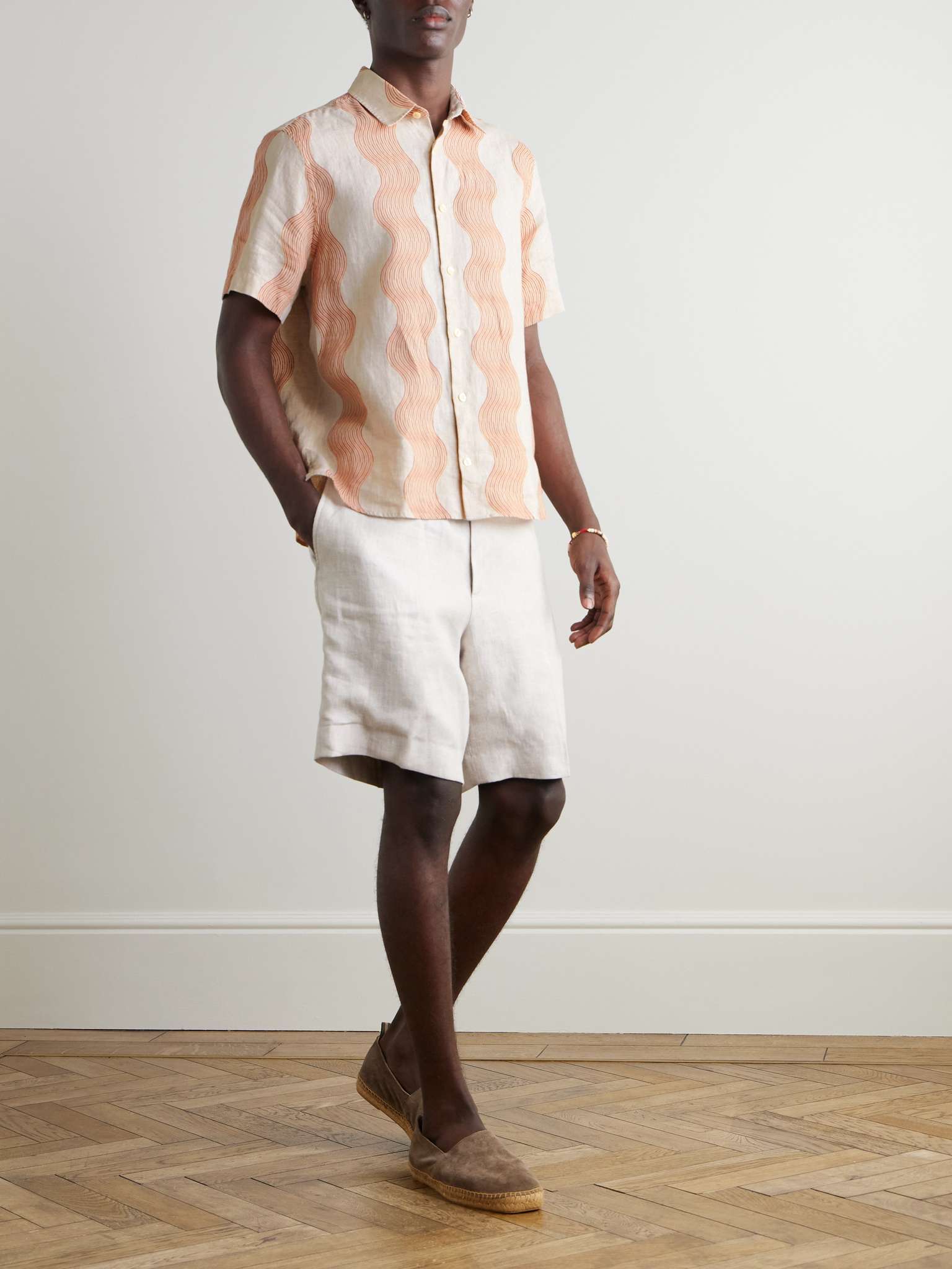 FRESCOBOL CARIOCA Castro Striped Linen Shirt for Men | MR PORTER