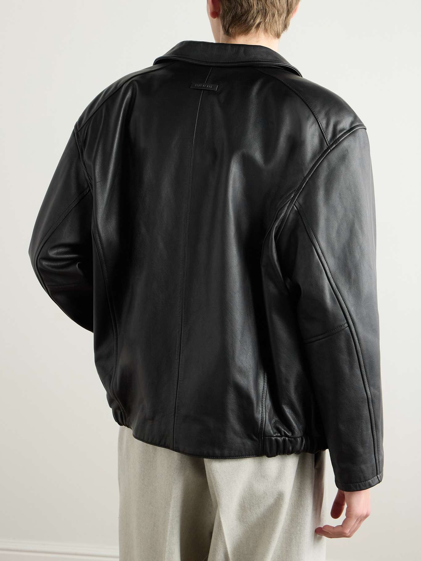 FEAR OF GOD Rider Oversized Leather Jacket for Men | MR PORTER