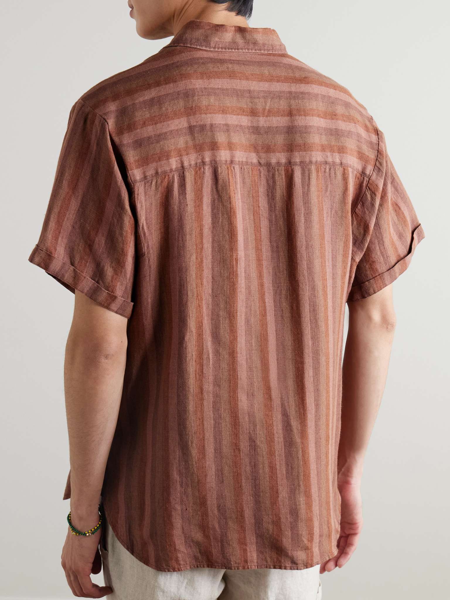 OLIVER SPENCER Garrison Striped Linen Shirt for Men | MR PORTER