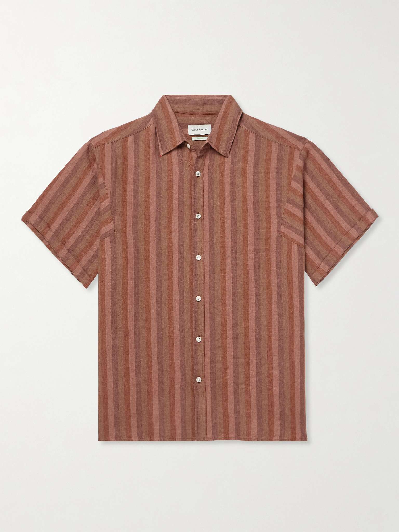 OLIVER SPENCER Garrison Striped Linen Shirt for Men | MR PORTER