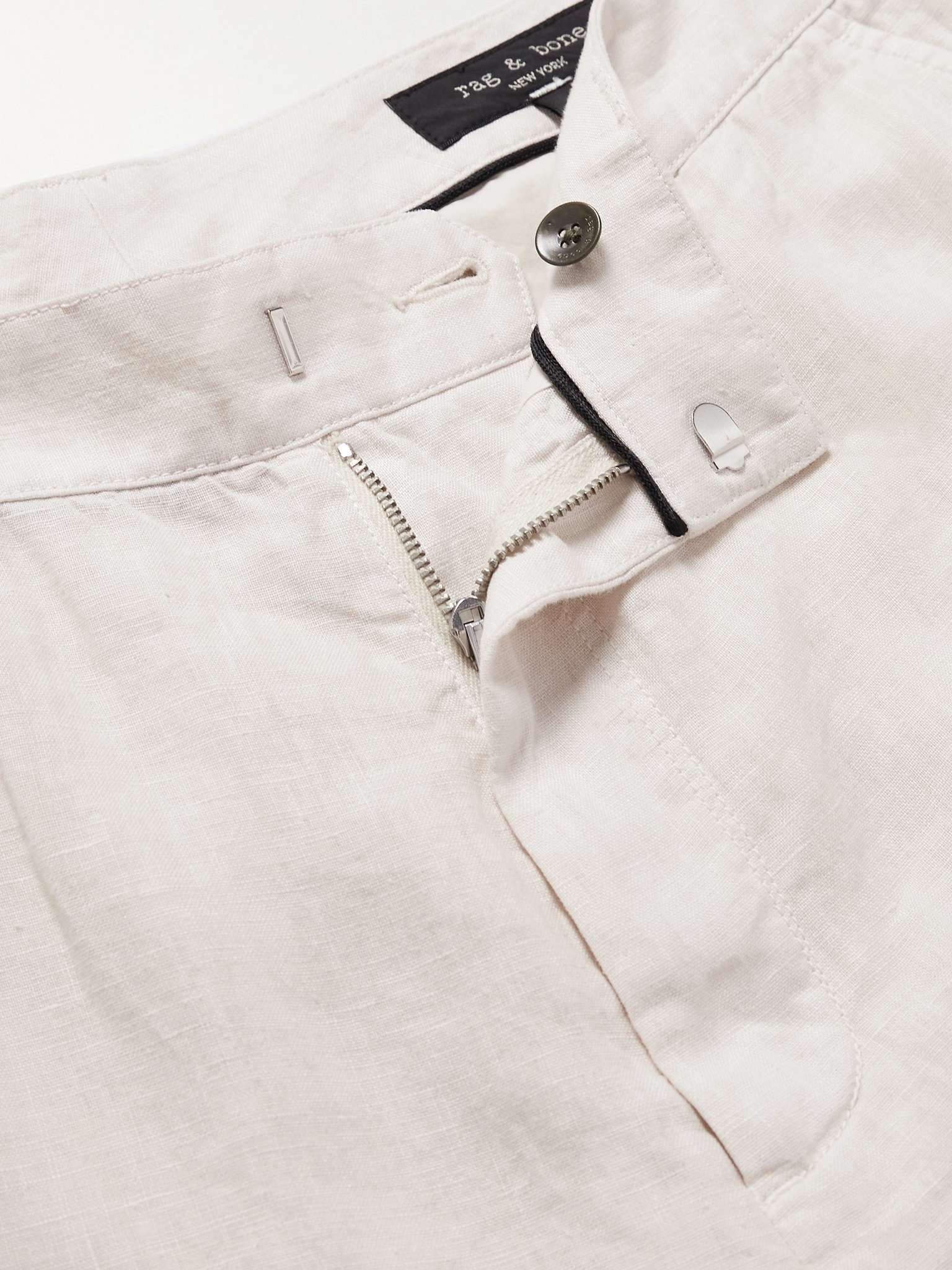 RAG & BONE Straight-Leg Linen Trousers for Men | MR PORTER