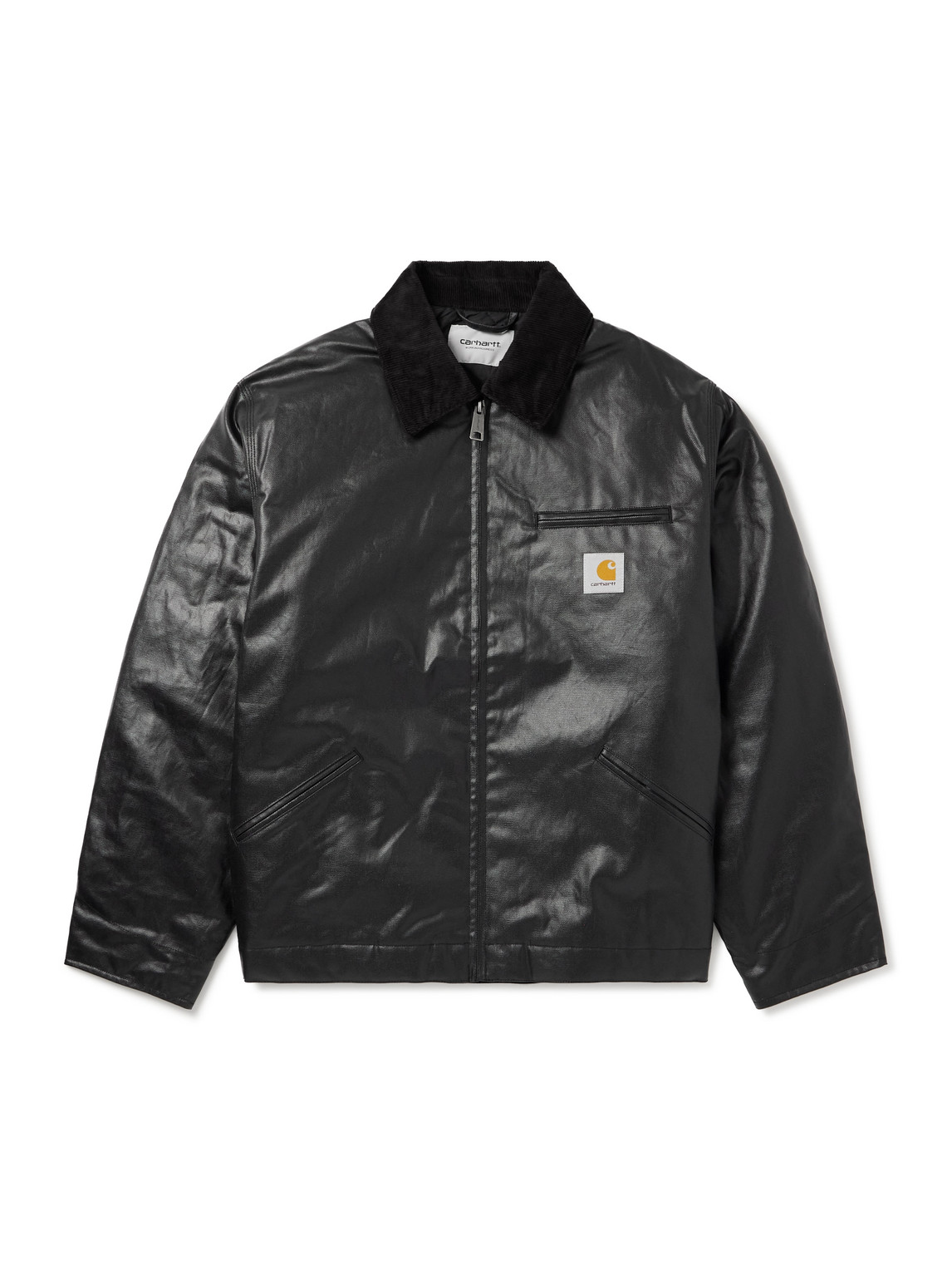 Carhartt WIP - OG Dean Logo-Appliquéd Corduroy-Trimmed Coated Cotton ...