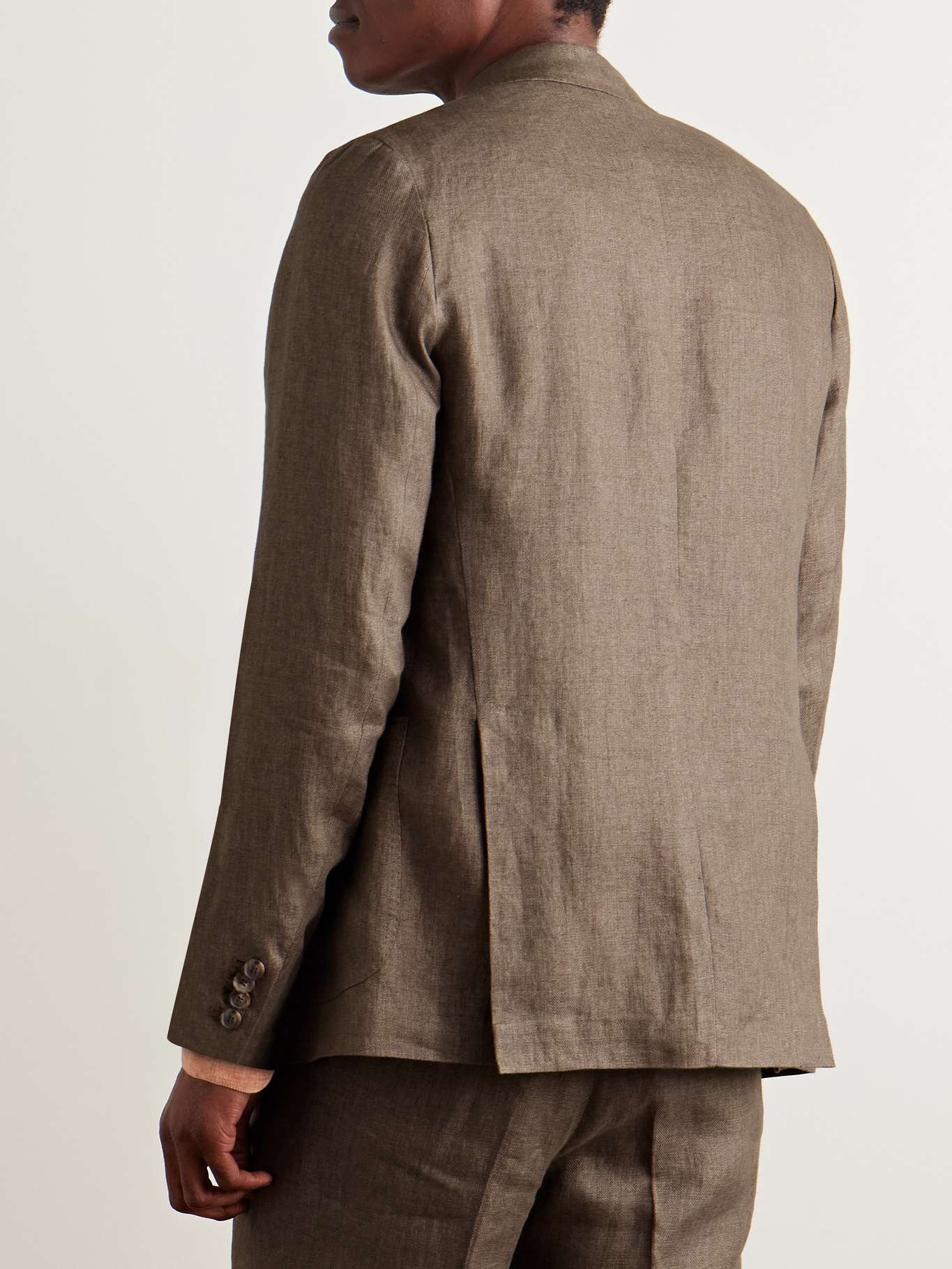 DE PETRILLO Posillipo Unstructured Linen Suit Jacket for Men | MR PORTER