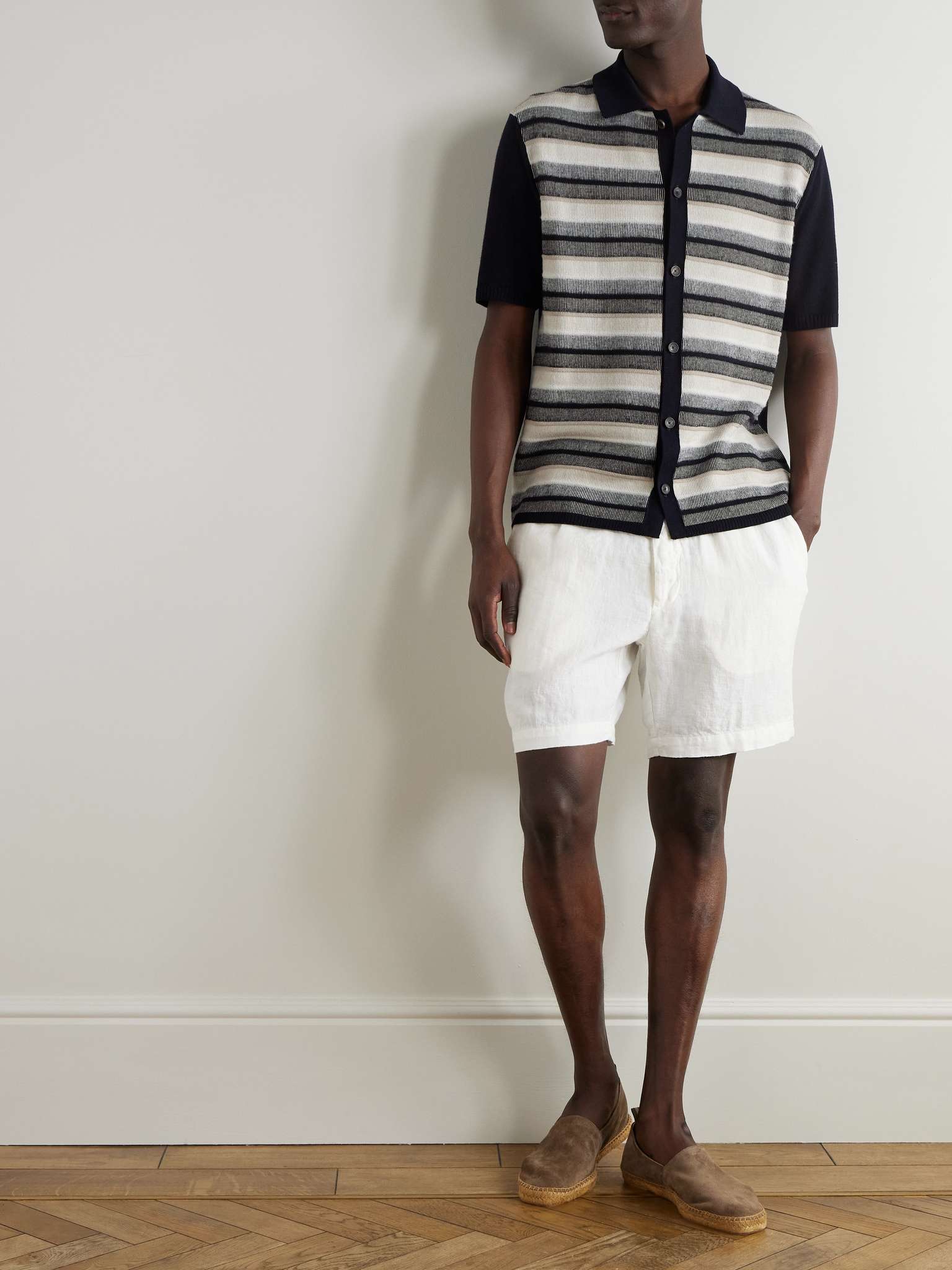 ALTEA Samuel Straight-Leg Linen Drawstring Shorts for Men | MR PORTER