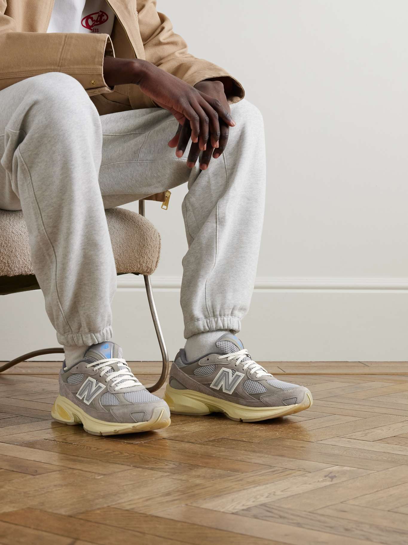 NEW BALANCE Grey Day 2010 suede, leather and mesh sneakers for Men | MR ...