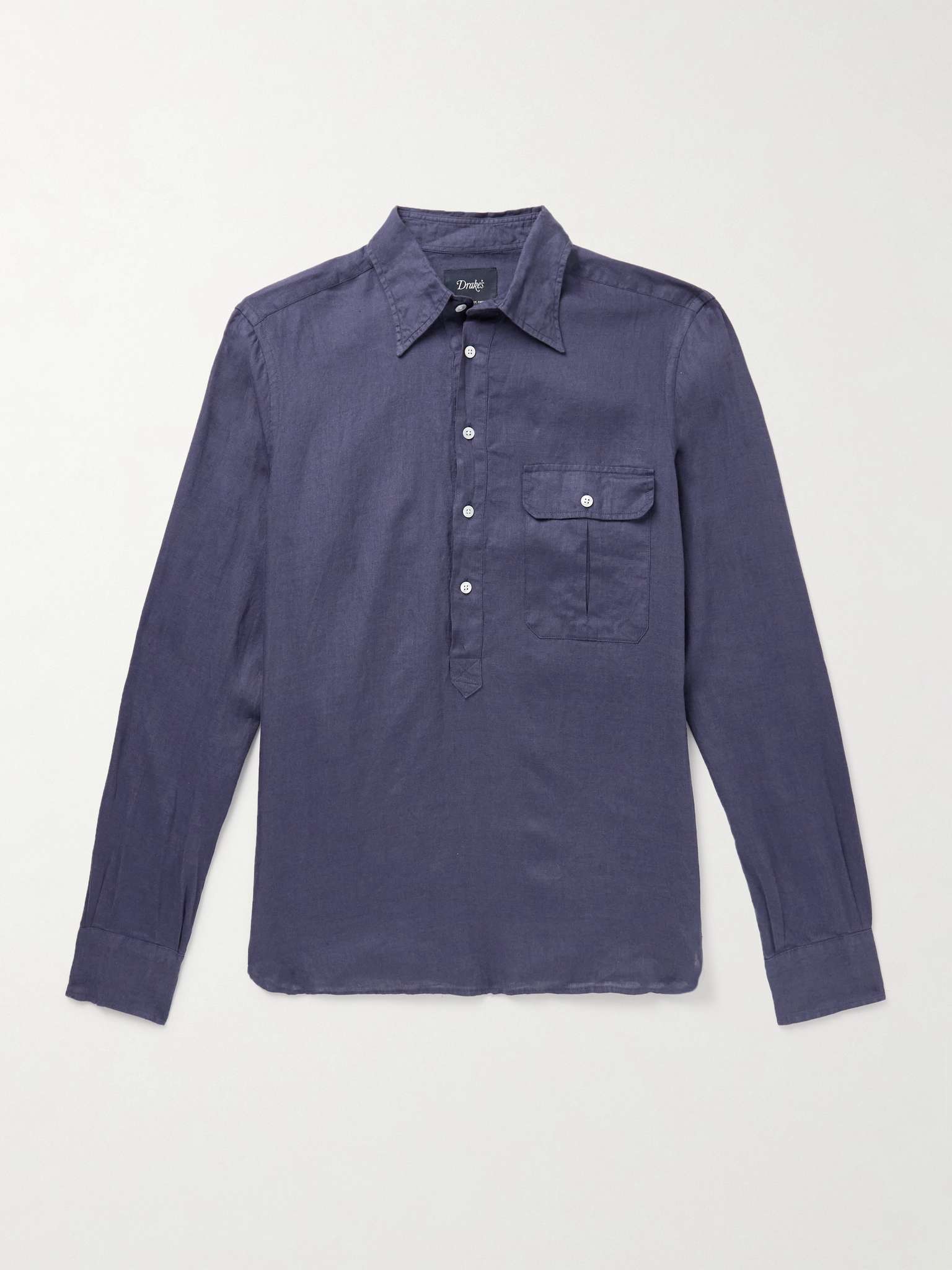 DRAKE'S Linen Shirt for Men | MR PORTER