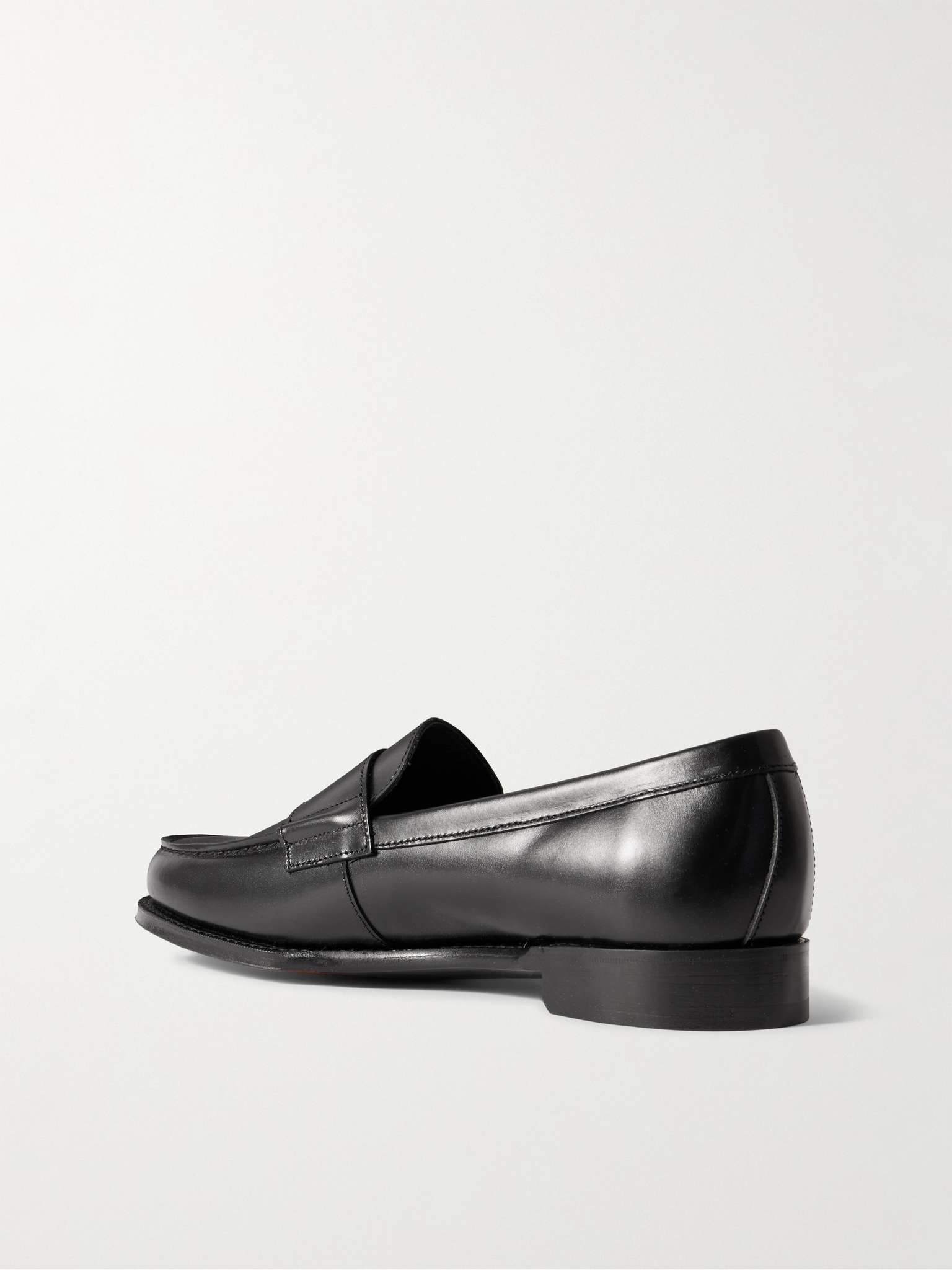DRAKE'S Charles Leather Penny Loafers for Men | MR PORTER