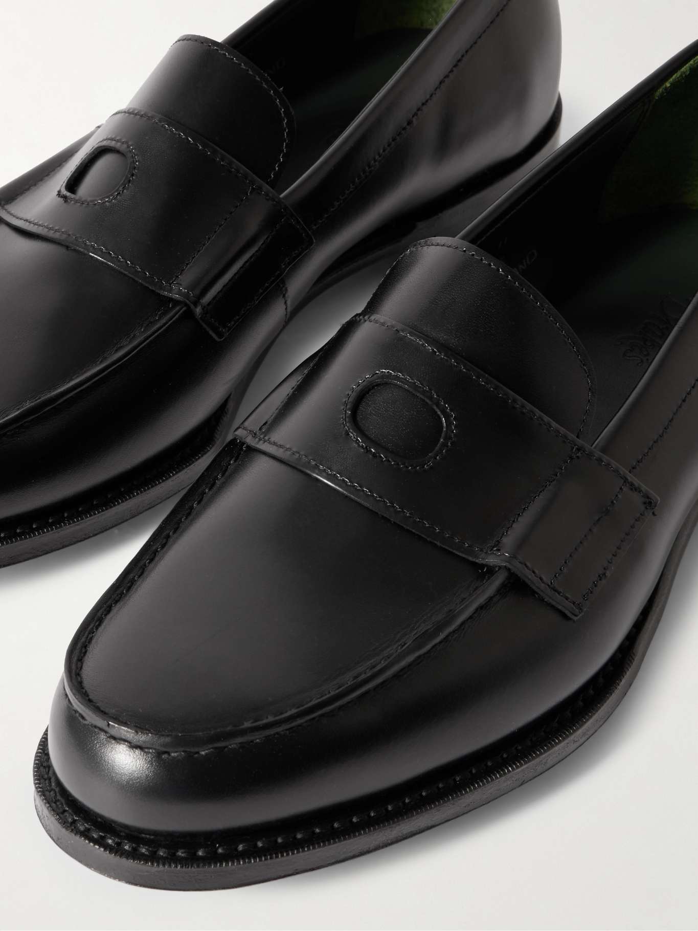 DRAKE'S Charles Leather Penny Loafers for Men | MR PORTER