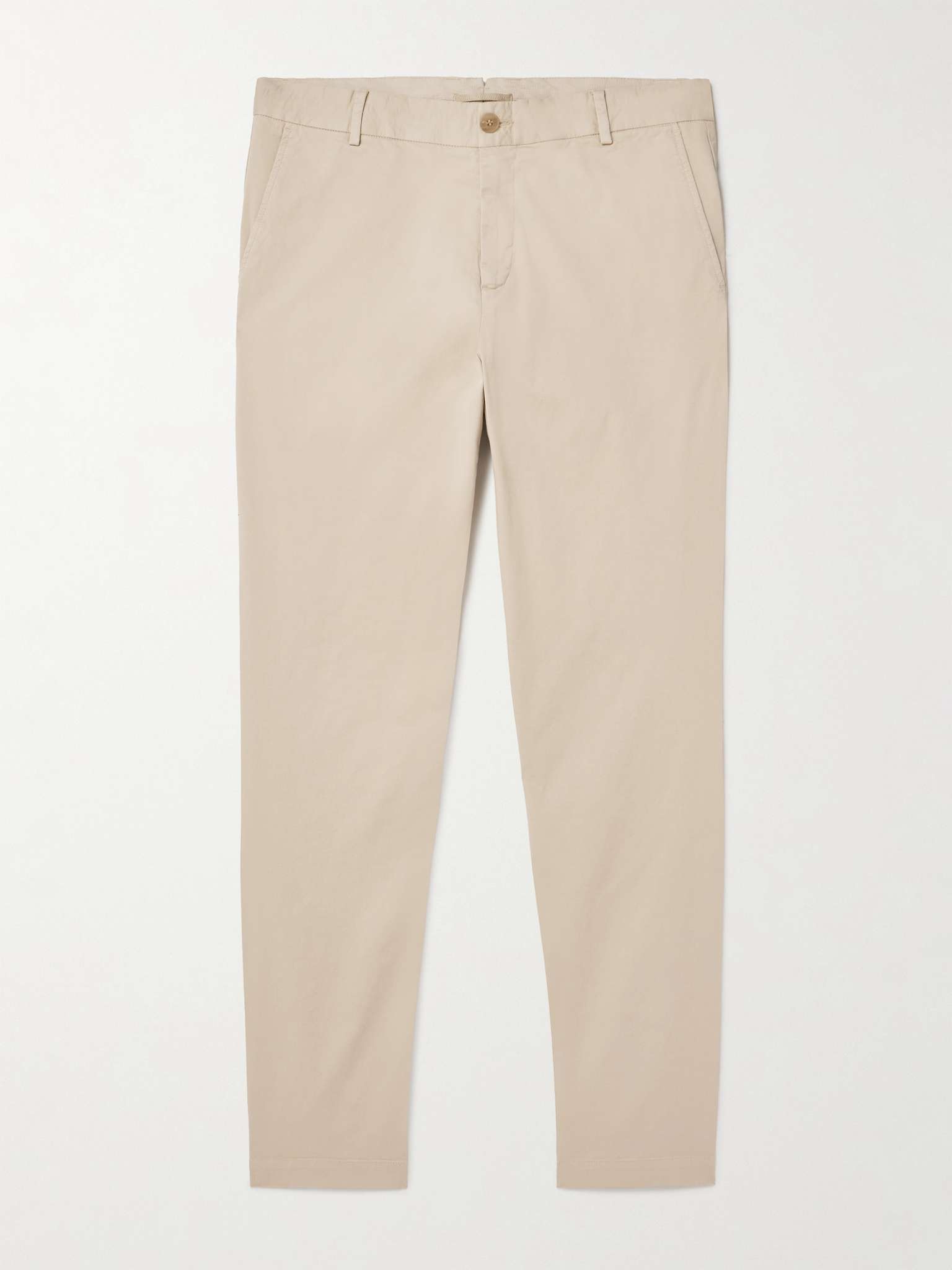SUNSPEL Straight-Leg Garment-Dyed Cotton-Blend Twill Chinos for Men ...