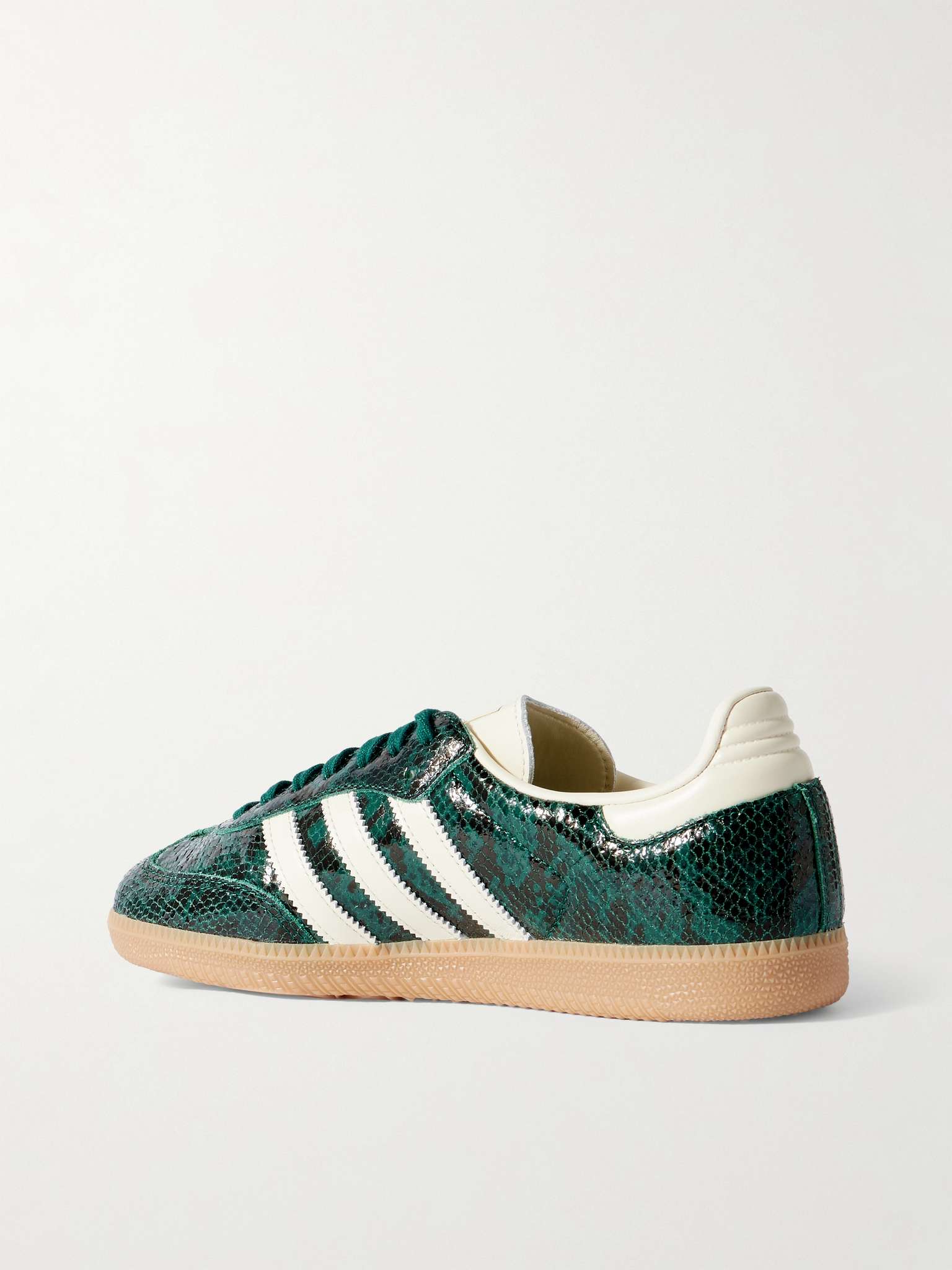 ADIDAS ORIGINALS Samba OG Leather-Trimmed Snake-Effect Sneakers for Men ...