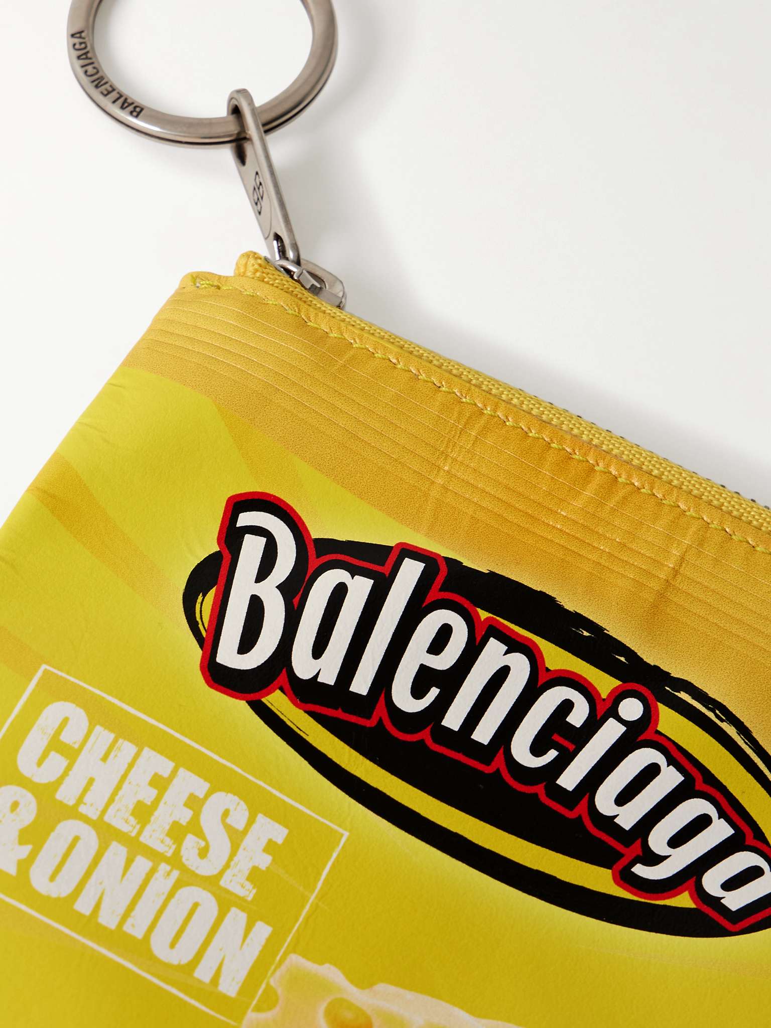 BALENCIAGA Chips Printed Leather Pouch for Men | MR PORTER