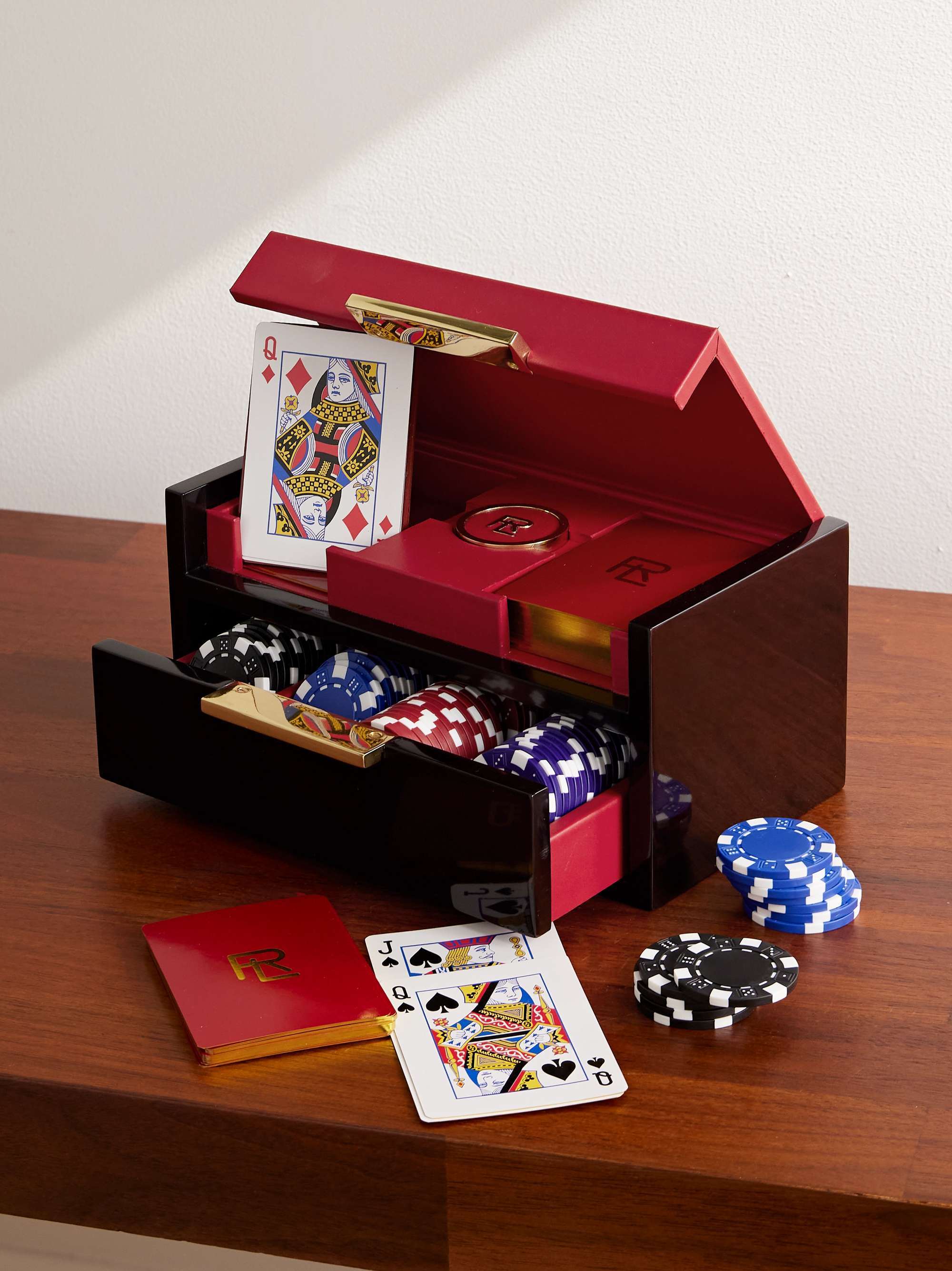 RALPH LAUREN HOME Sutton Walnut and Carbon Fibre Poker Set for Men | MR ...