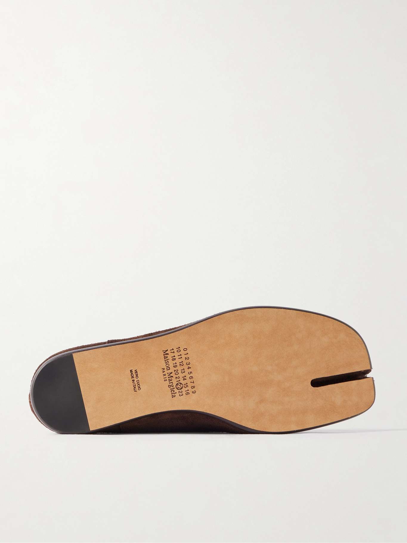 MAISON MARGIELA Tabi Split-Toe Suede Loafers for Men | MR PORTER