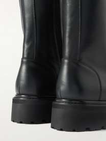VETEMENTS Stomp Leather Combat Boots for Men | MR PORTER