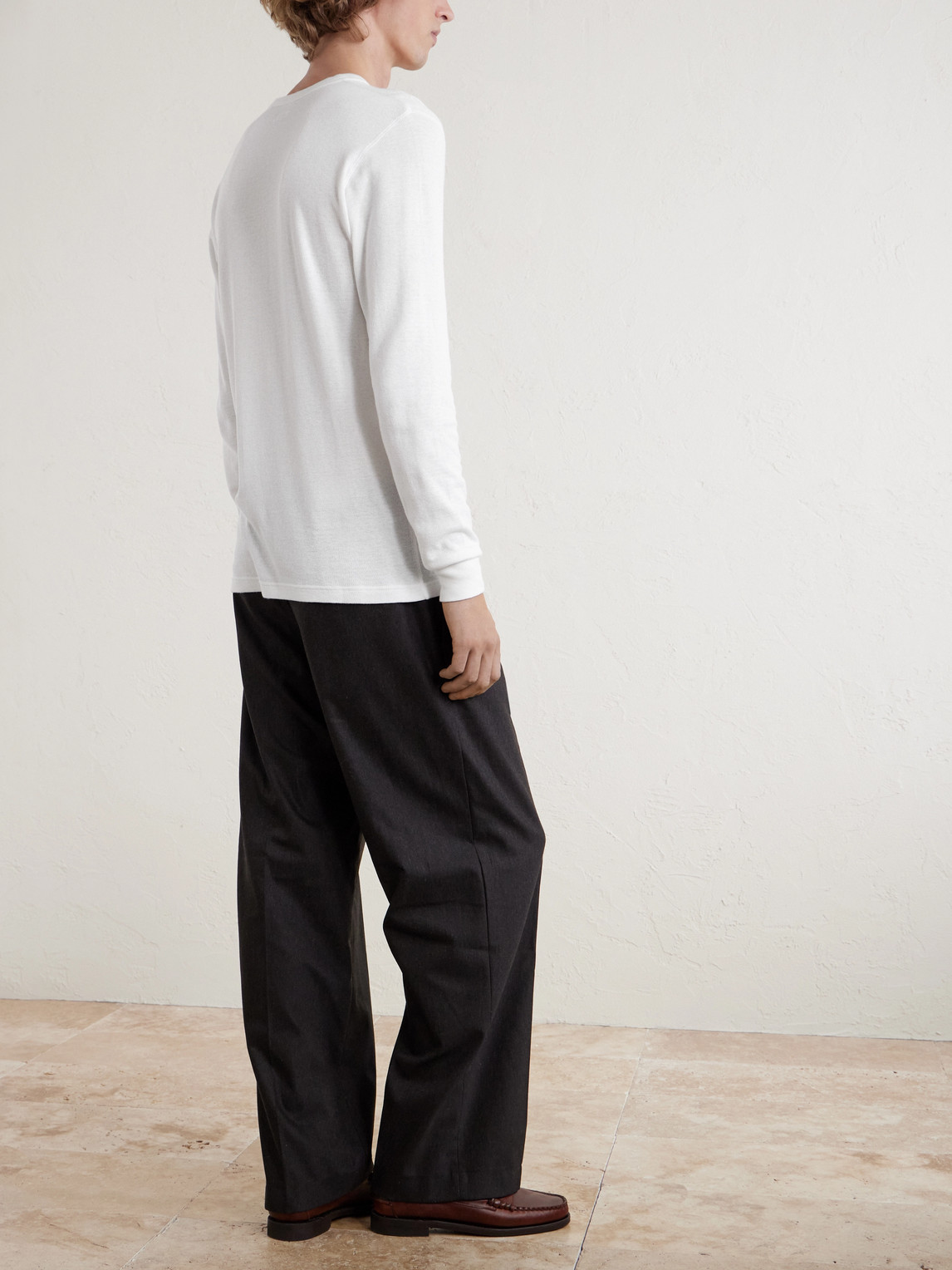 Visvim - Sublig Thermal Cotton and Cashmere-Blend T-Shirt - Curated ...