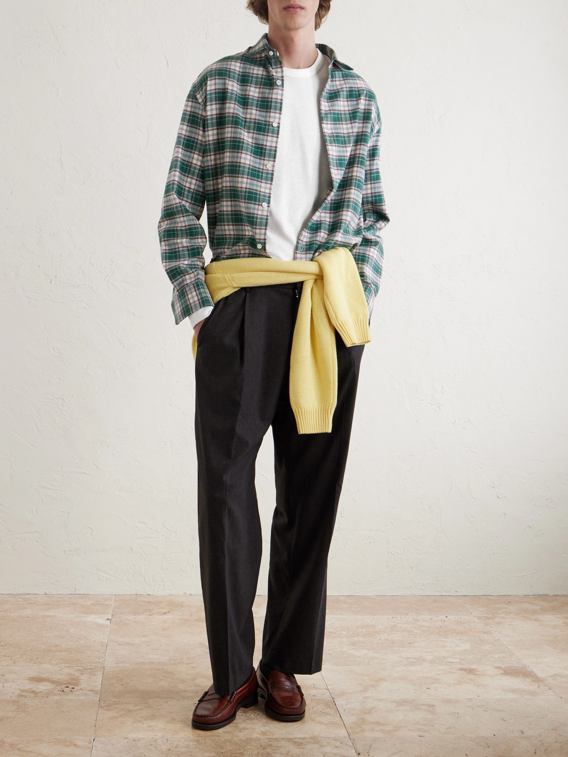 Visvim - Sublig Thermal Cotton and Cashmere-Blend T-Shirt - Curated ...