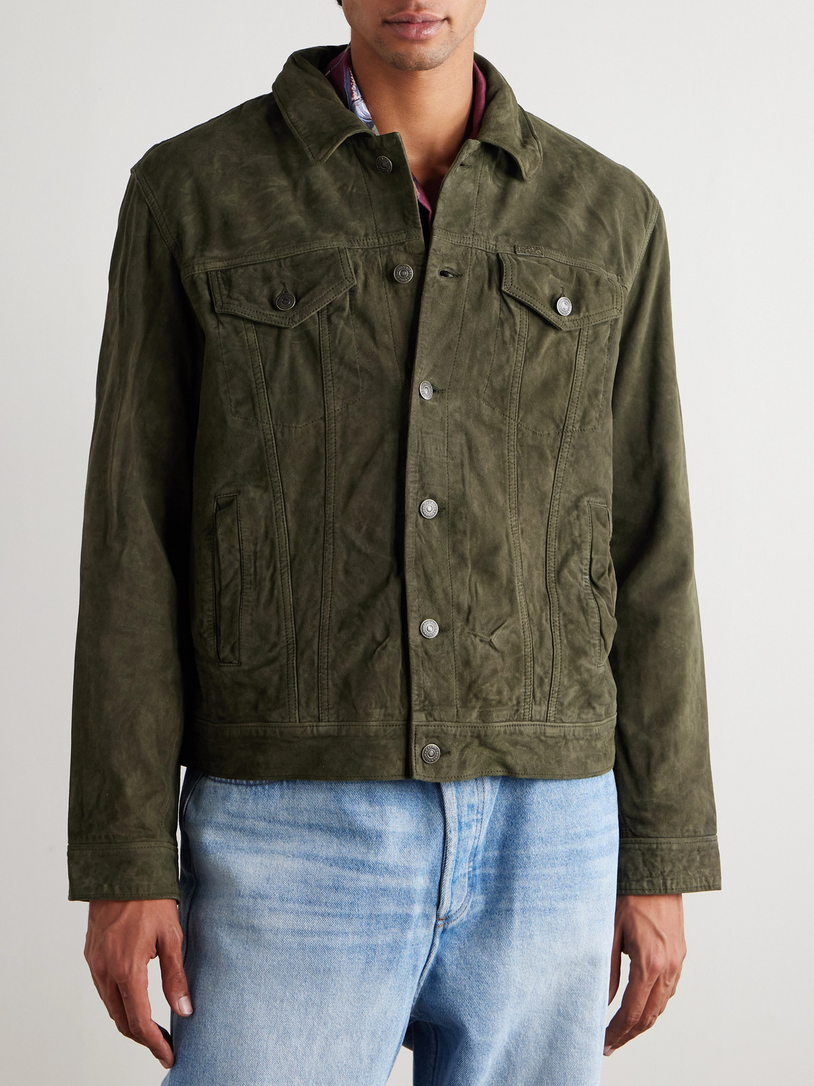 Polo Ralph Lauren - Slim-Fit Suede Trucker Jacket - Curated Menswear