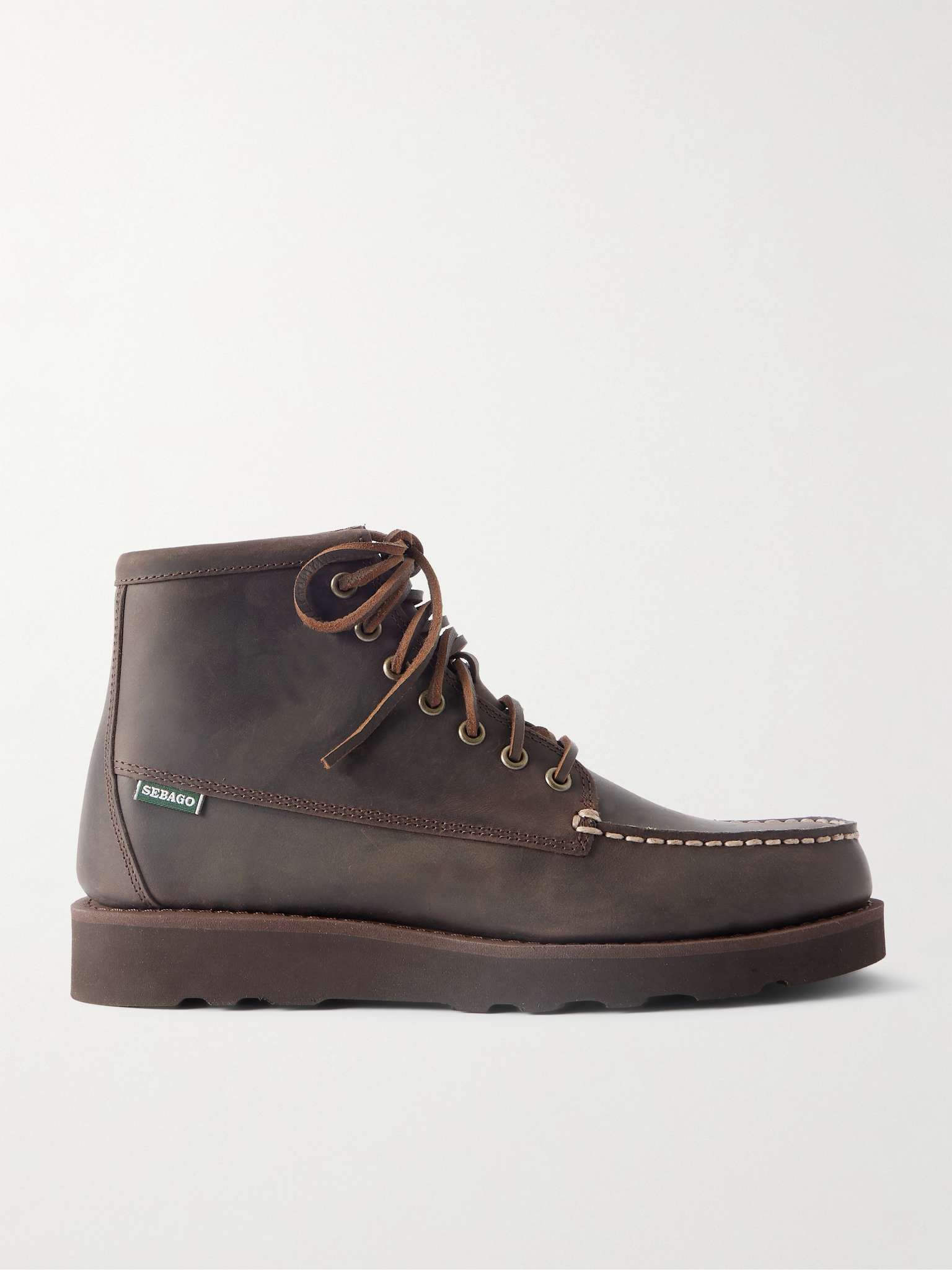 SEBAGO Tala Waxed-Leather Boots for Men | MR PORTER