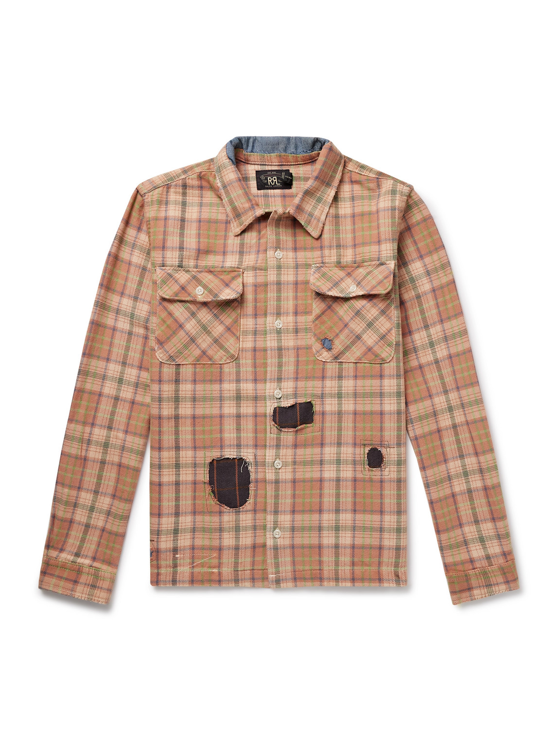 RRL - Carter Checked Cotton-Flannel Shirt - Curated Menswear