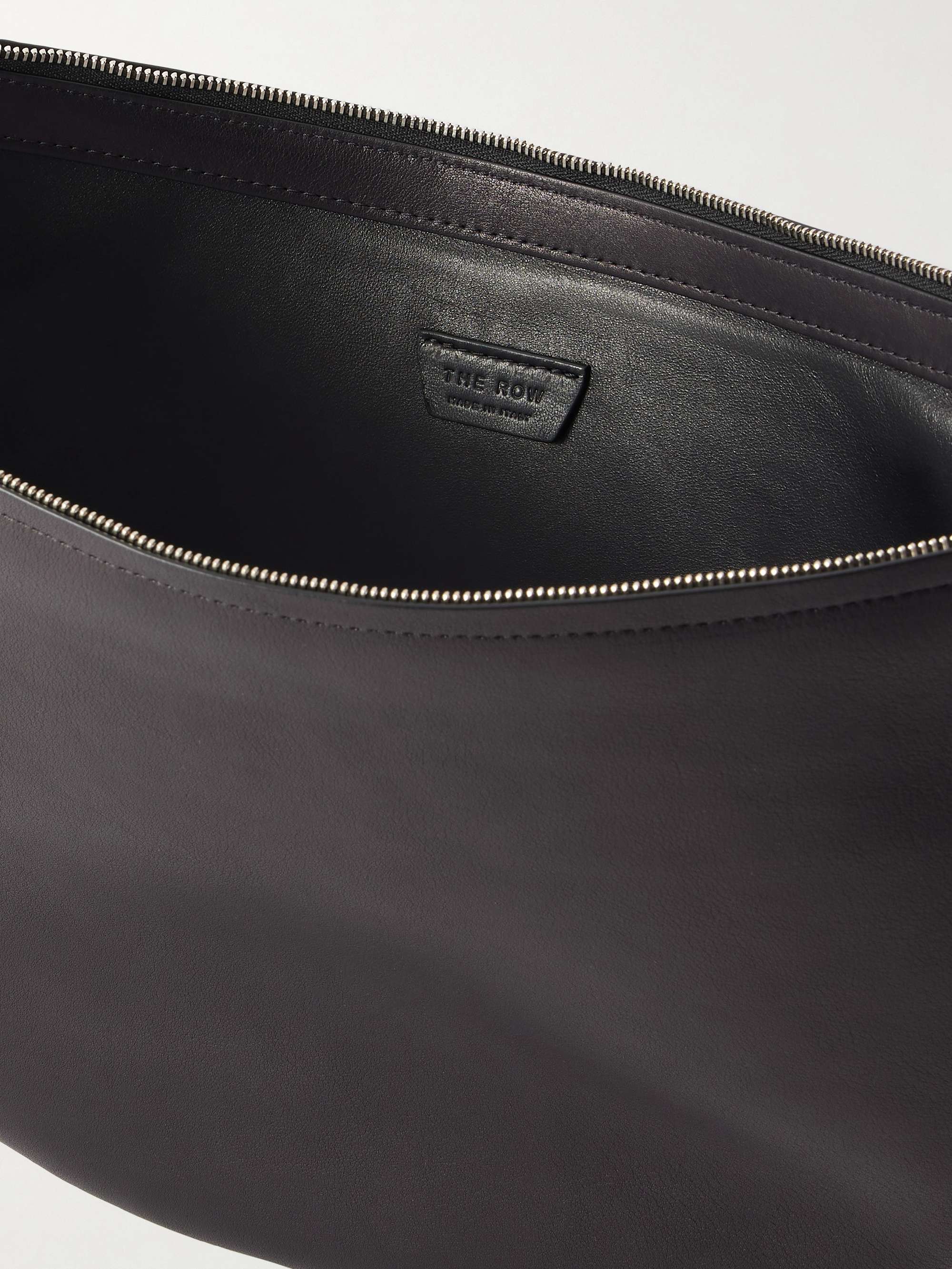 THE ROW Crescent Leather Messenger Bag for Men | MR PORTER